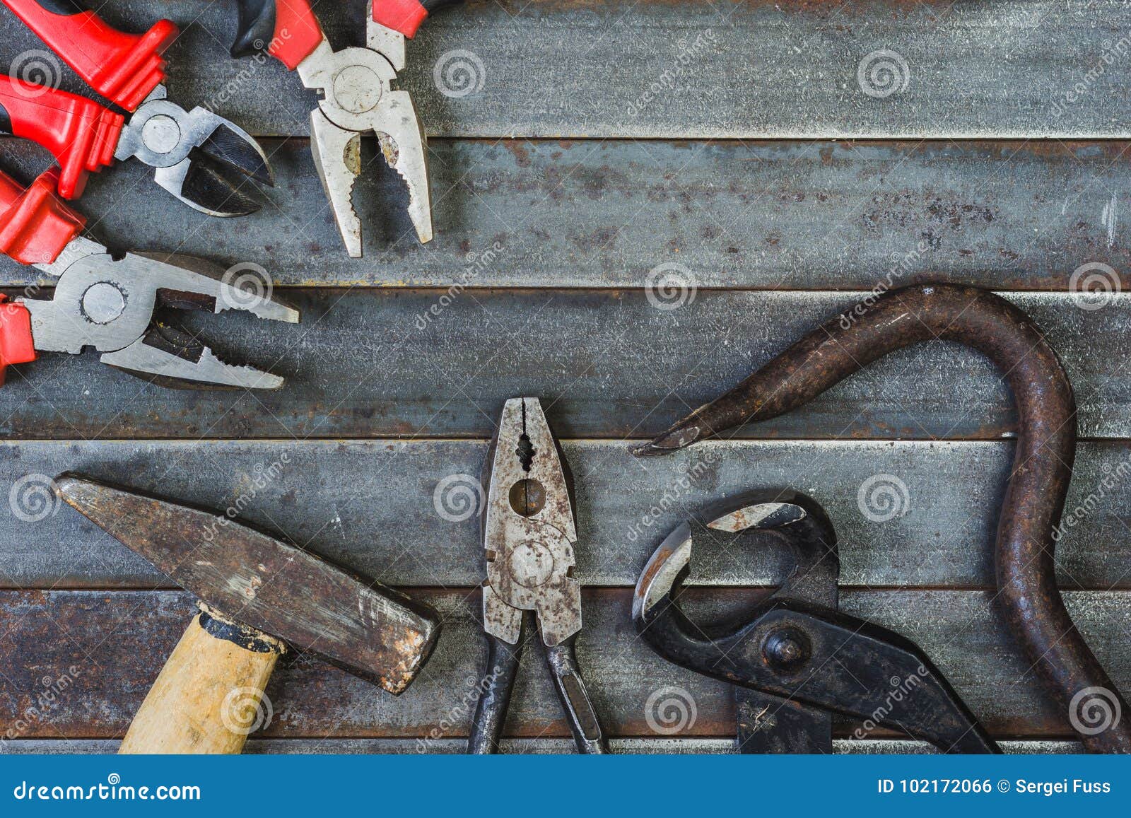 Set of Various Equipment, Instruments and Tools for Manual Work Stock ...