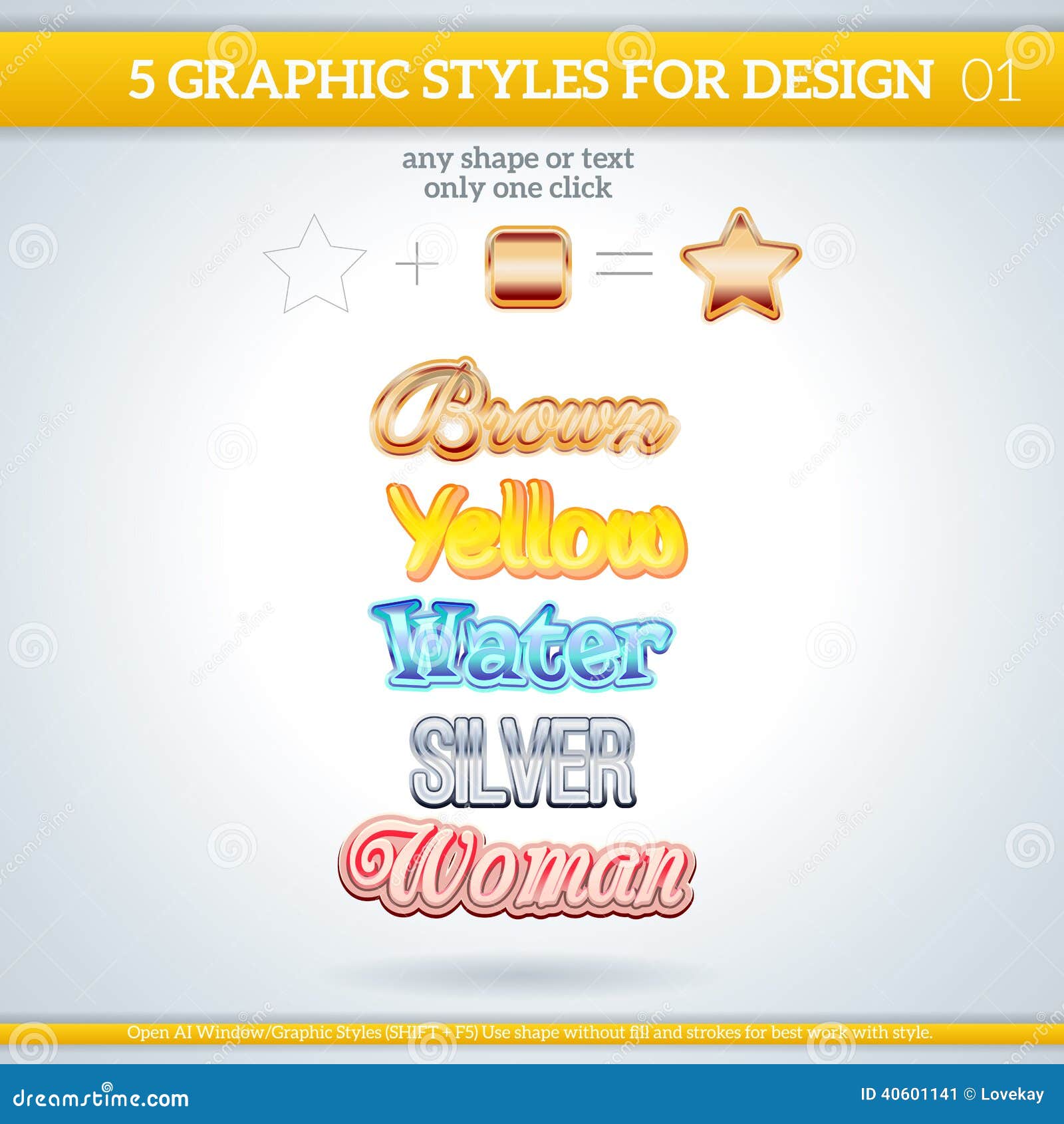 Set of Various Graphic Styles for Design. Stock Vector - Illustration ...