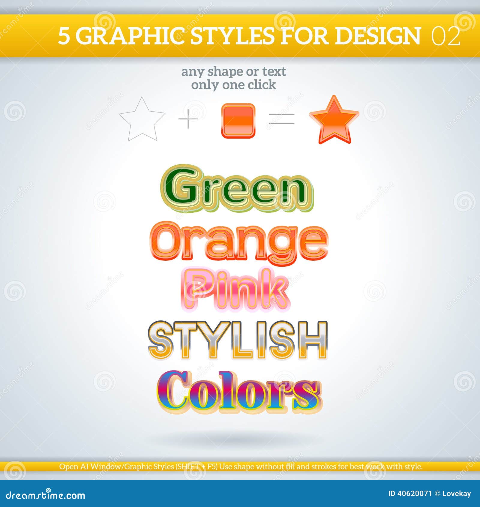 Set of Various Graphic Styles for Design. Stock Vector - Illustration ...