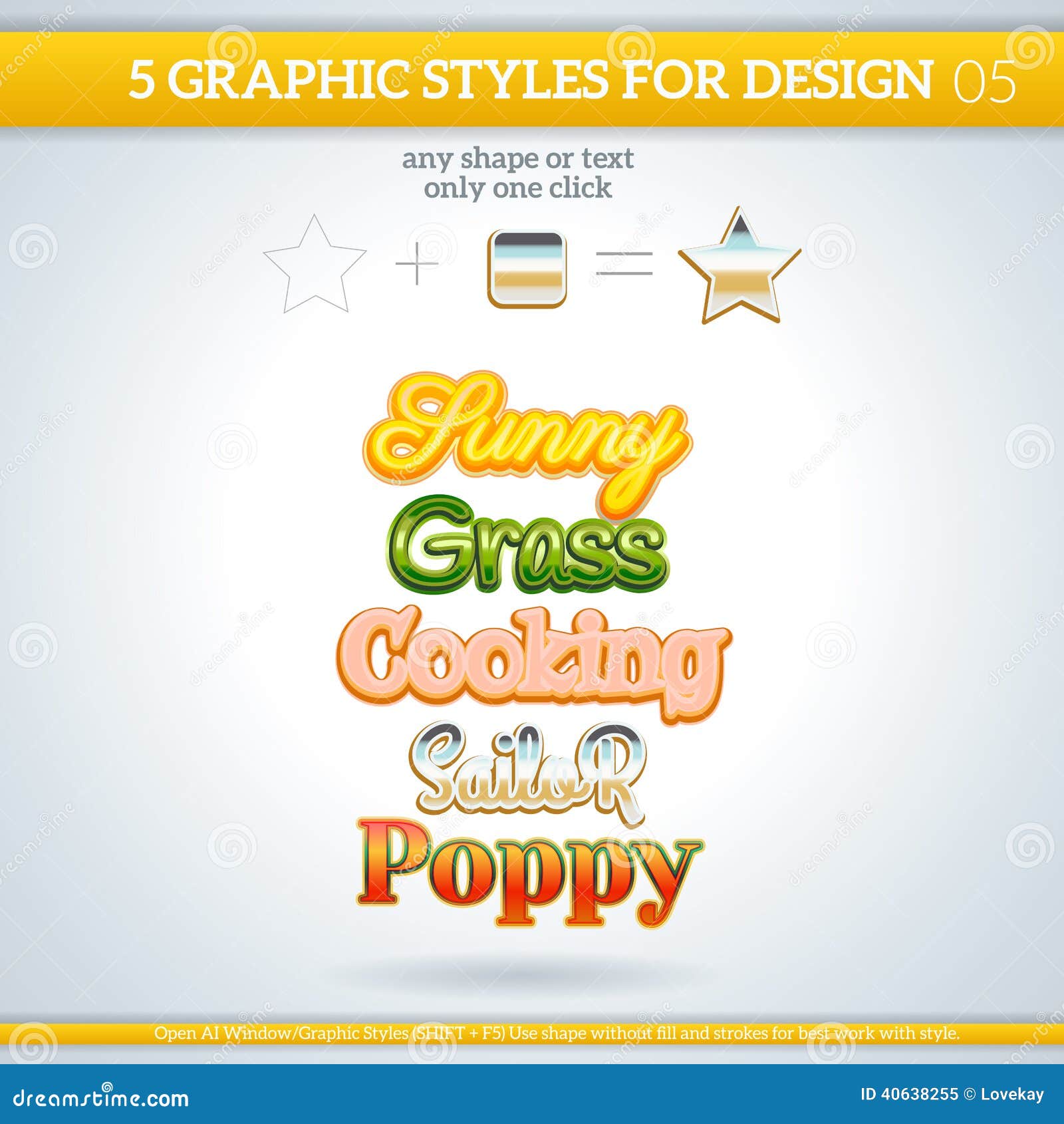Set of Various Graphic Styles for Design. Stock Vector - Illustration ...