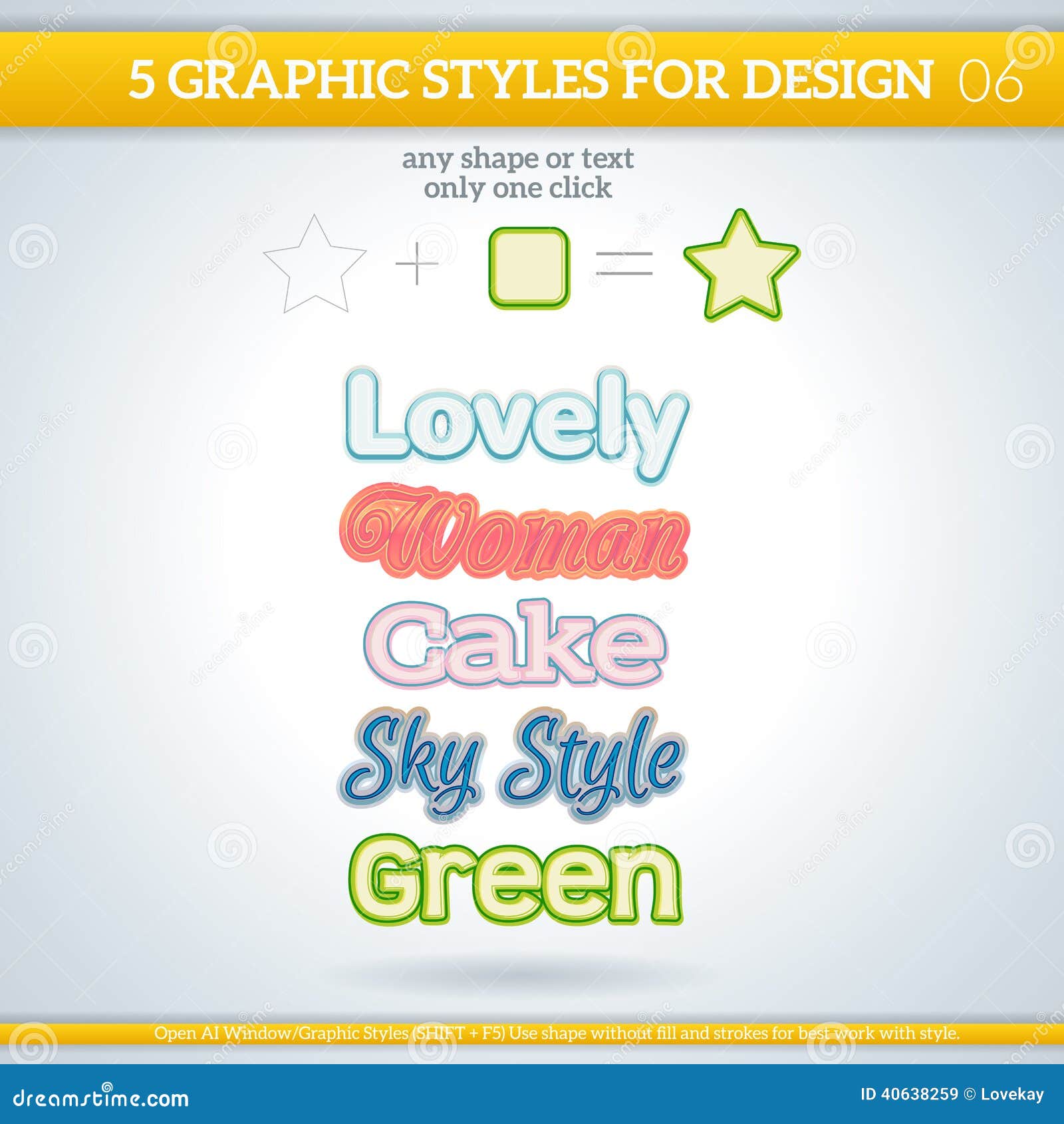 Set of Various Graphic Styles for Design. Stock Vector - Illustration ...