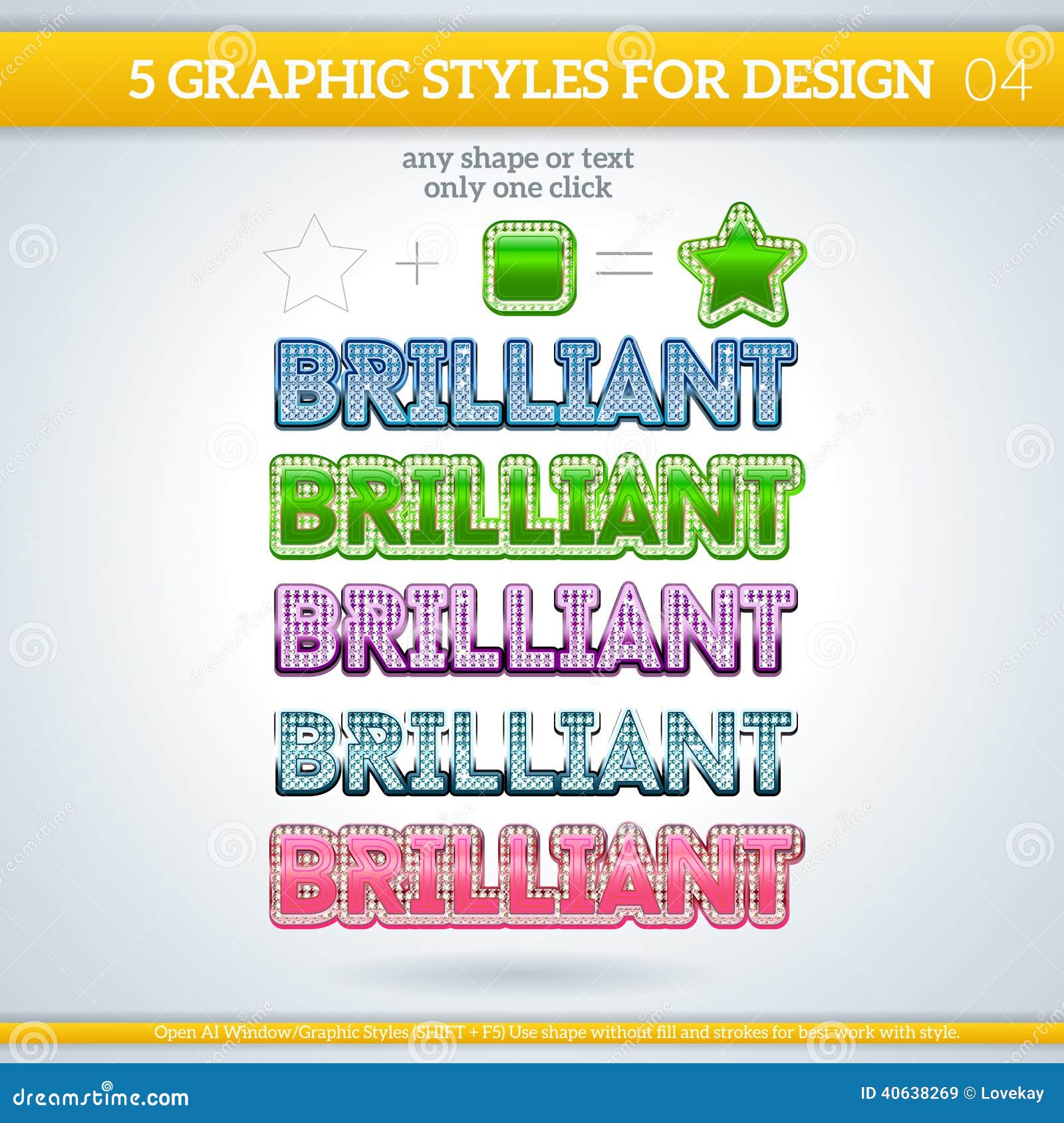 Set of Various Graphic Styles for Design. Stock Vector - Illustration ...