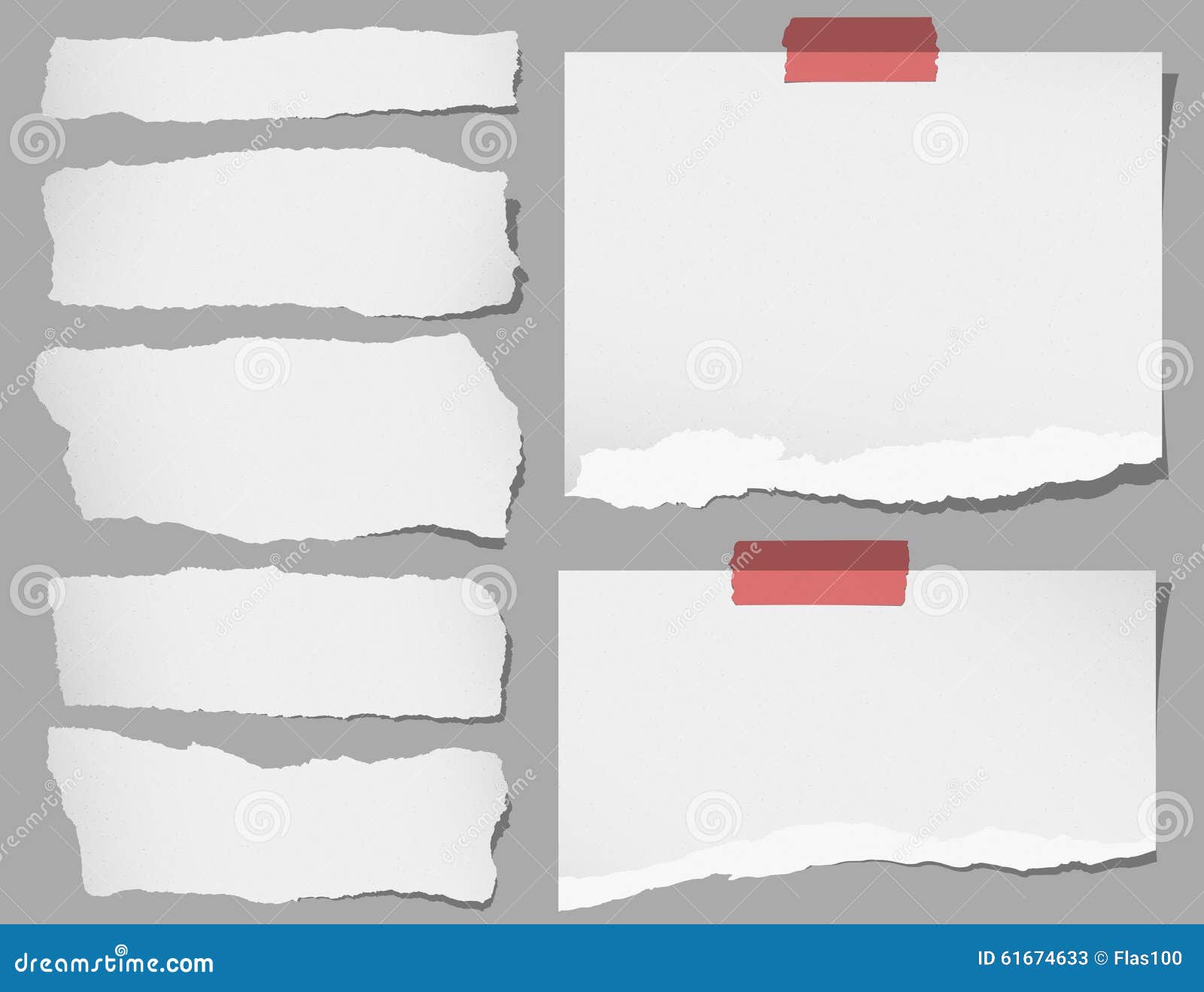 Old Gray Torn Paper Isolated Over Black Background. Torn Paper Edge ...