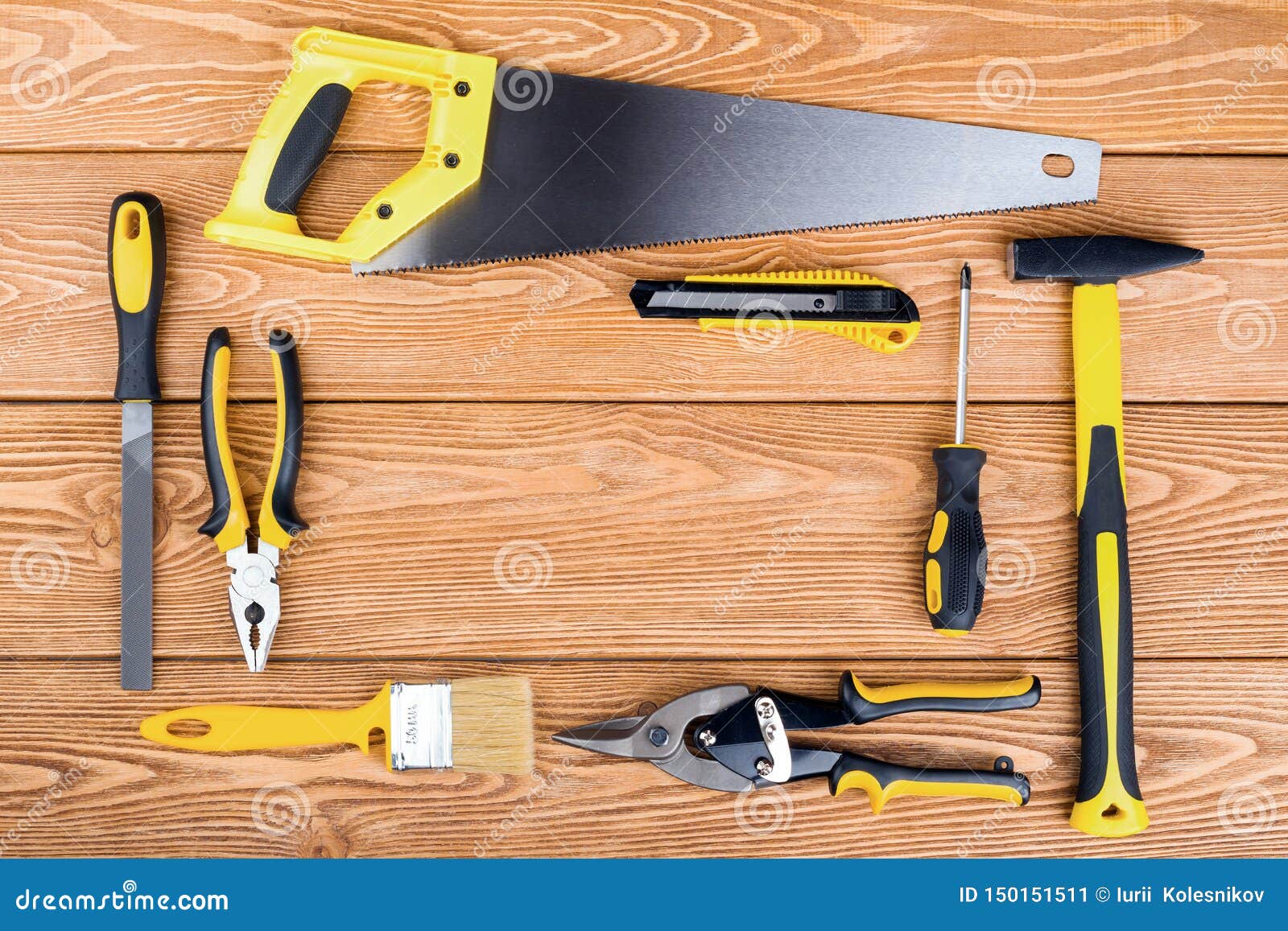Set of various hand tools stock image. Image of equipment - 150151511