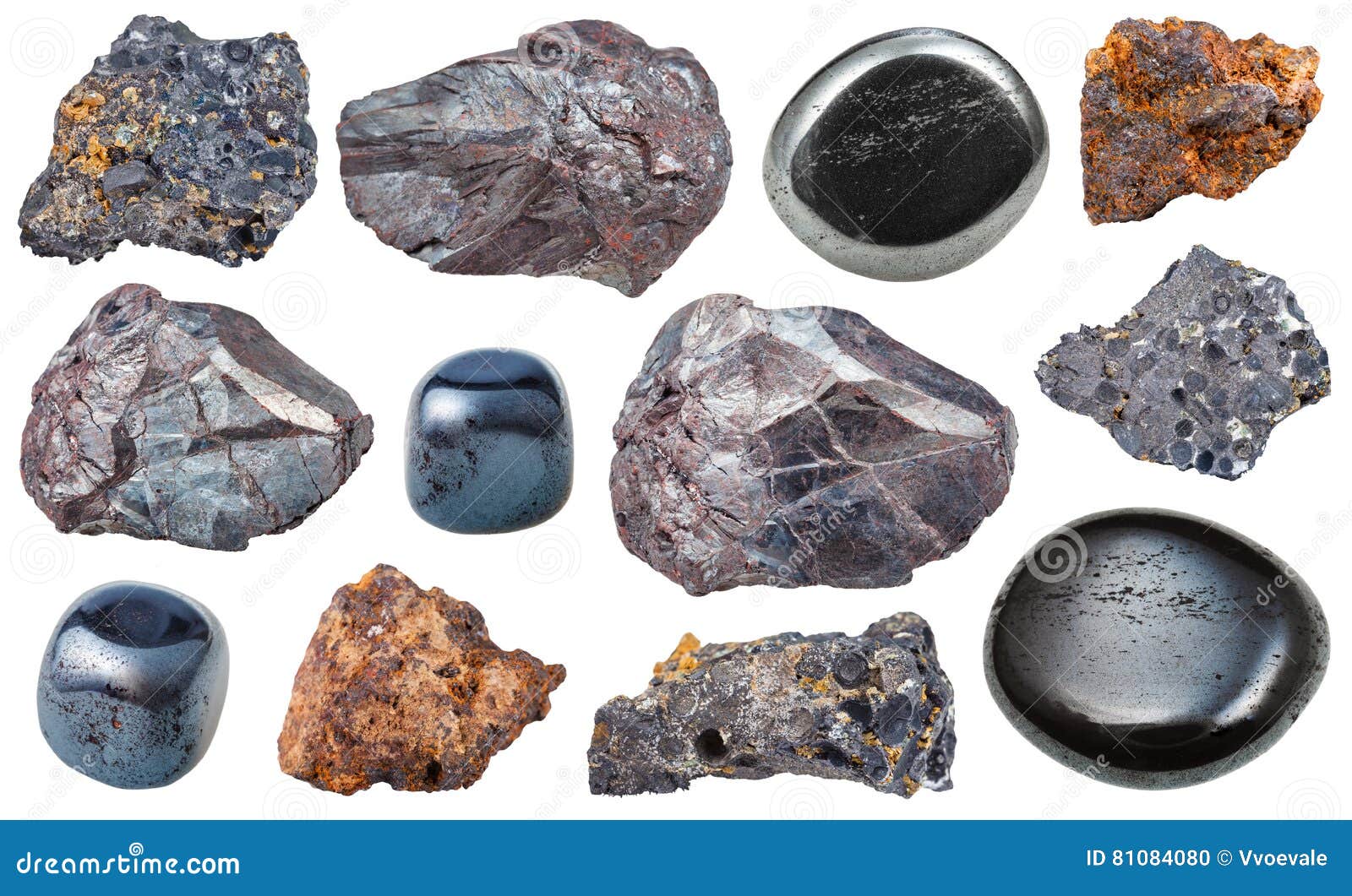 Set Various Hematite Rocks Gemstones Stock Photos - Free & Royalty-Free ...