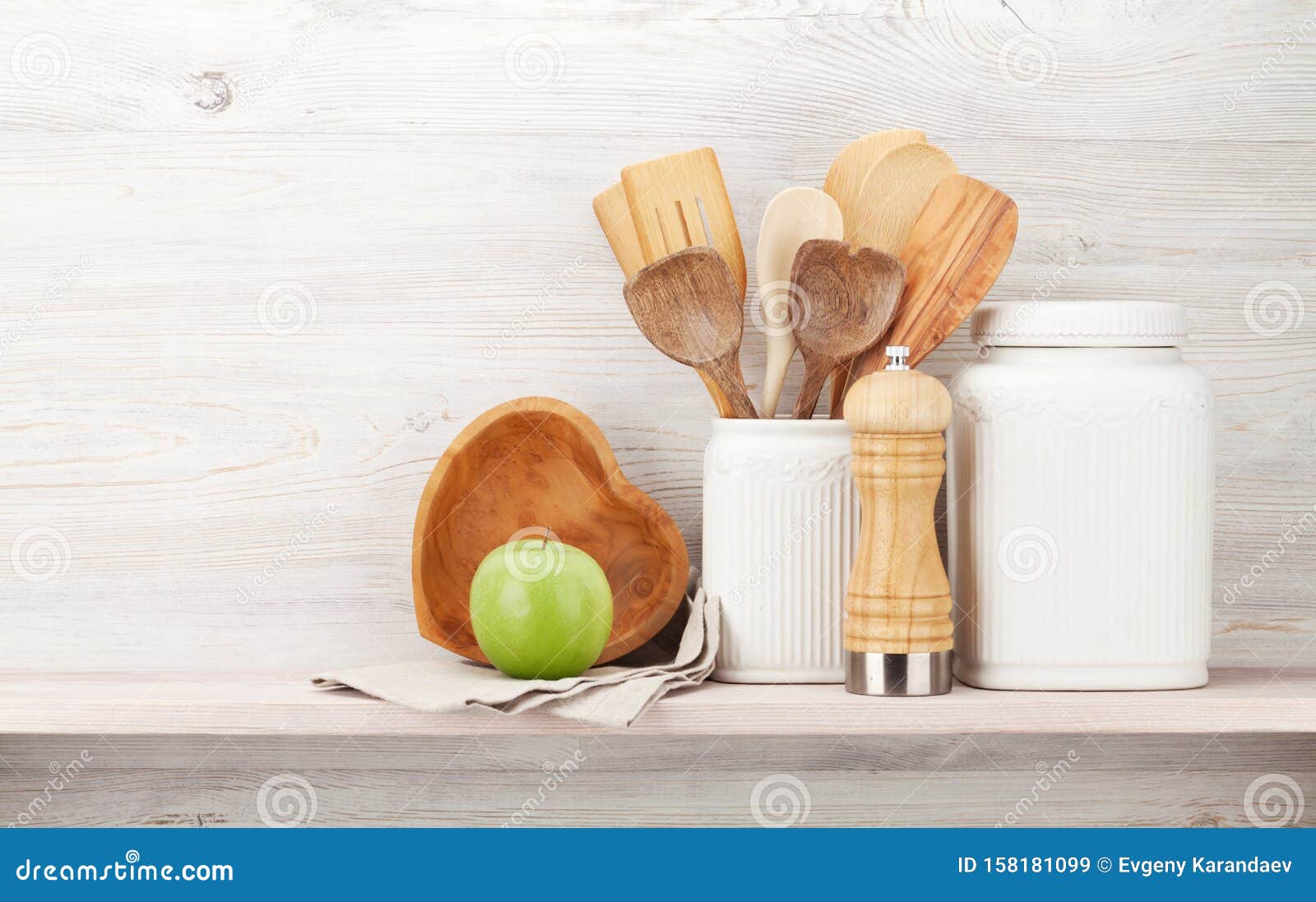 Set of Various Kitchen Utensils Stock Image - Image of spoon, home ...