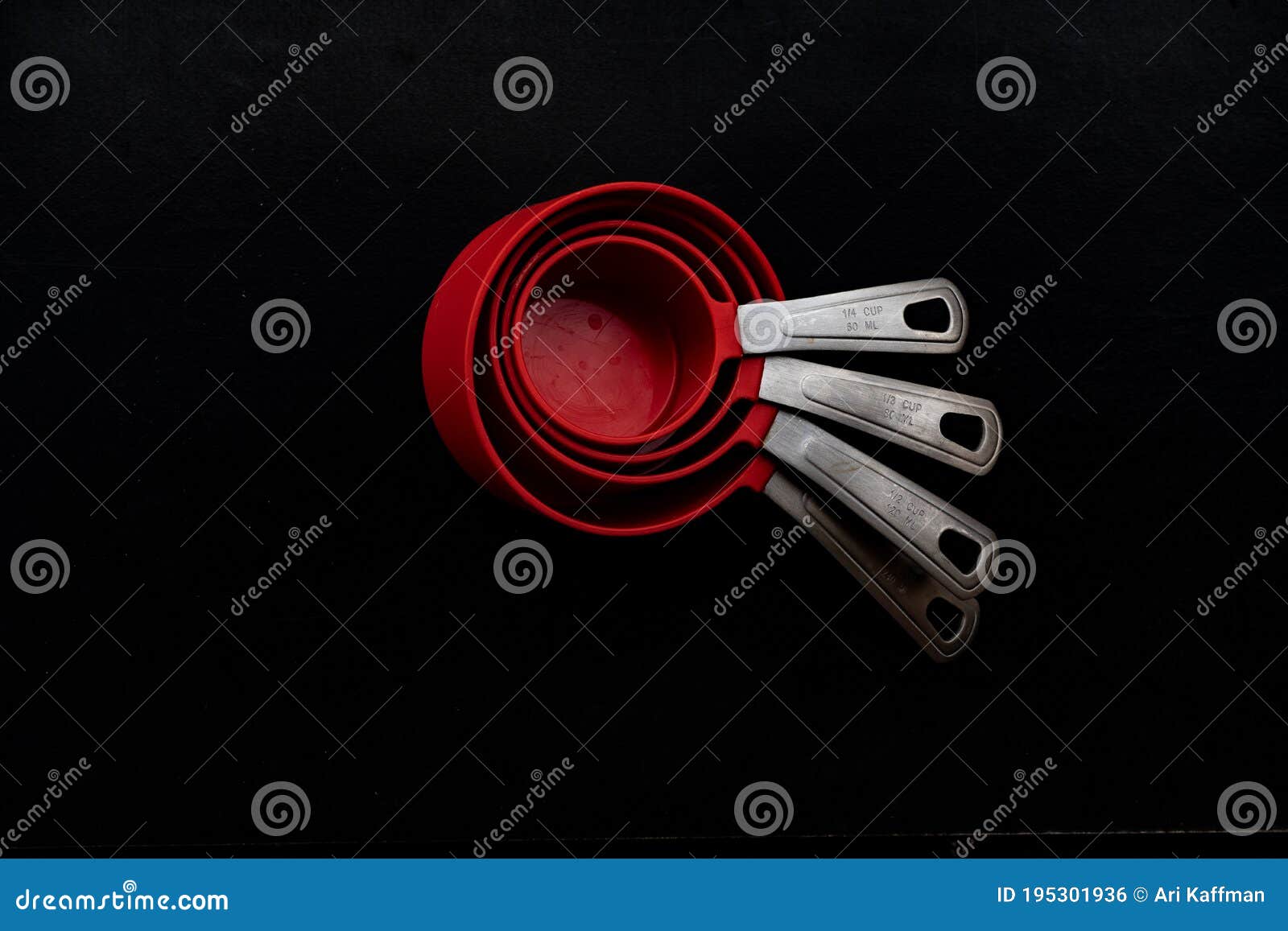 Set of Various Measuring Cups Stock Photo - Image of hand, sworn: 195301936