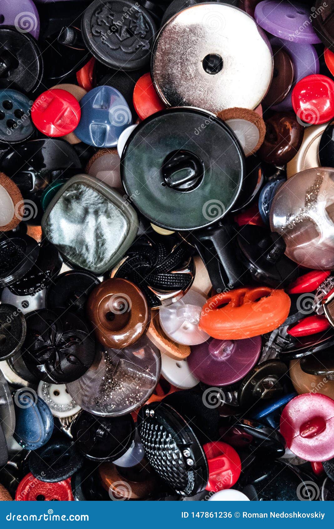 Set of Various Spare Buttons for Sewing Stock Photo - Image of lots ...