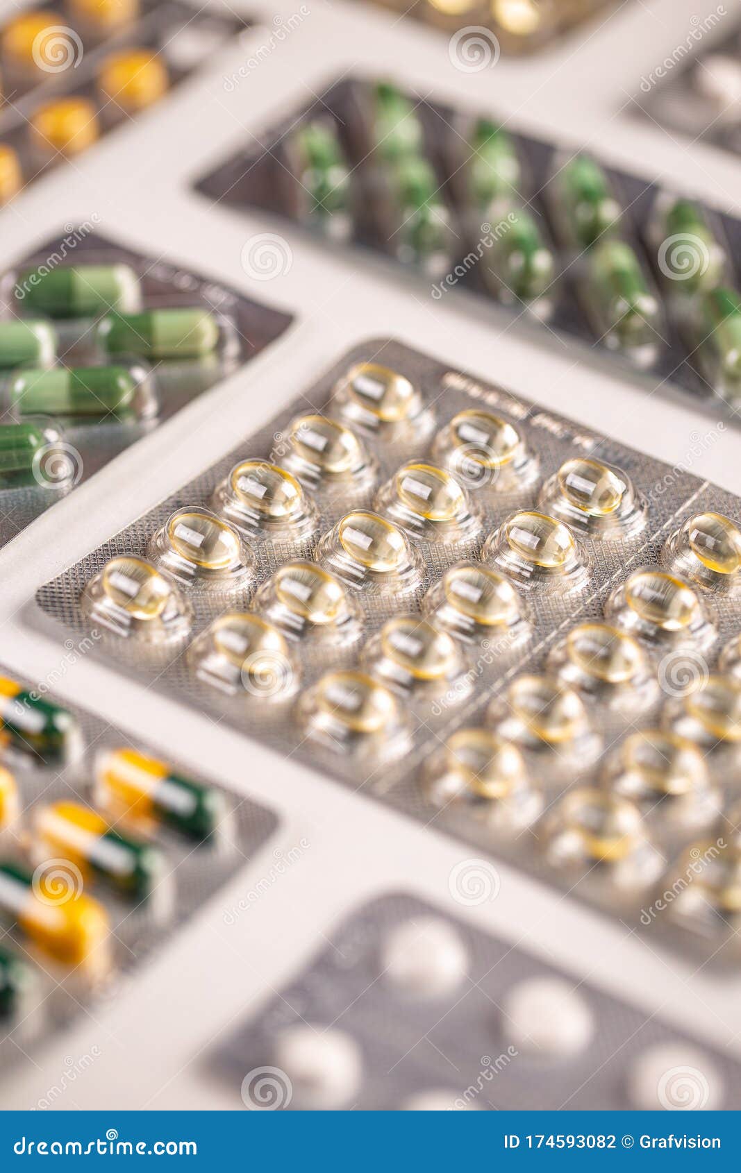 Set of various tablets stock photo. Image of health - 174593082