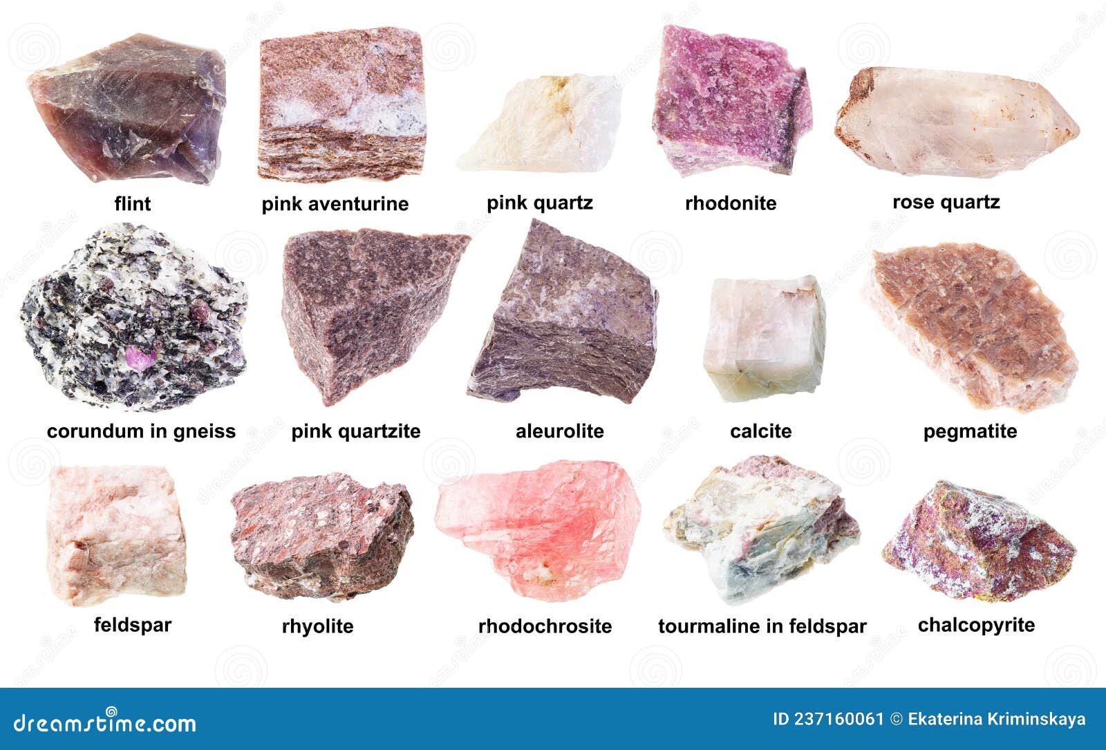 Set of Various Unpolished Pink Stones with Names Stock Image - Image of ... Set of Various Unpolished Pink Stones with Names Stock Image - Image of ...