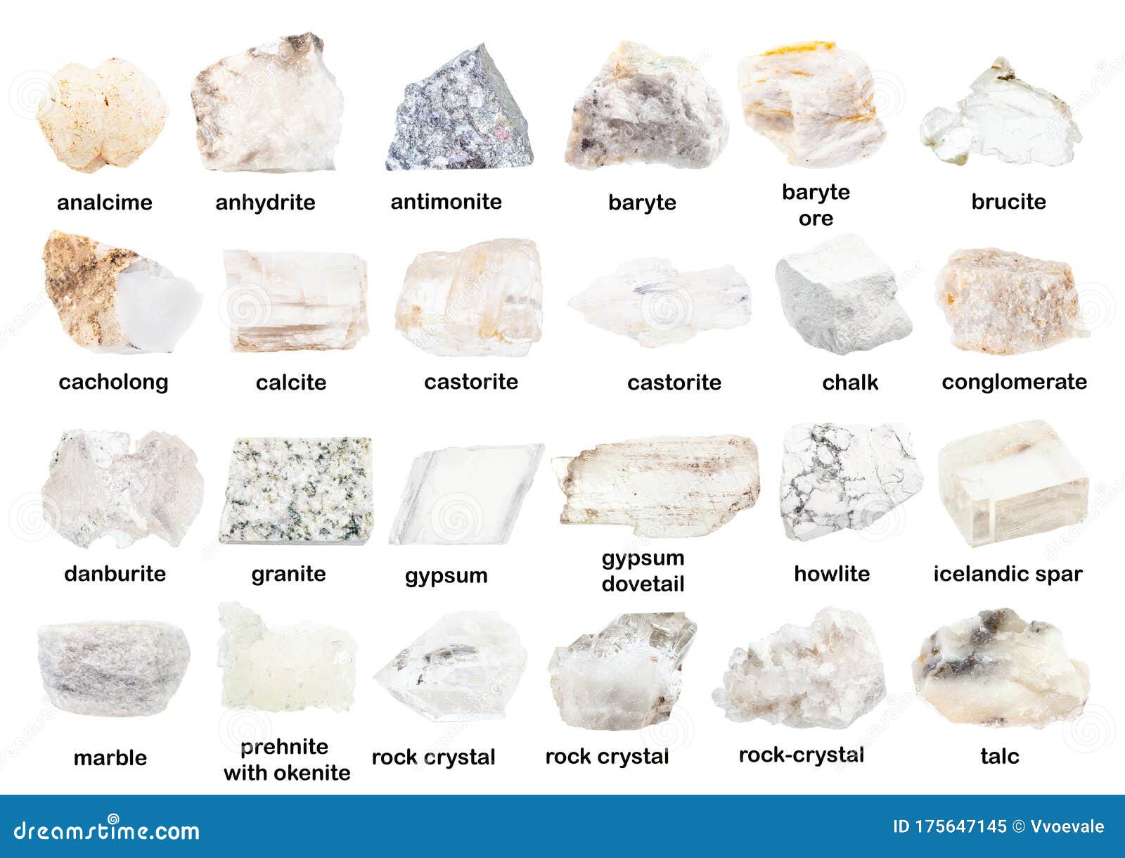 Set Of Various Unpolished Rocks With Names Stock Photo | CartoonDealer ... Set Of Various Unpolished Rocks With Names Stock Photo | CartoonDealer ...