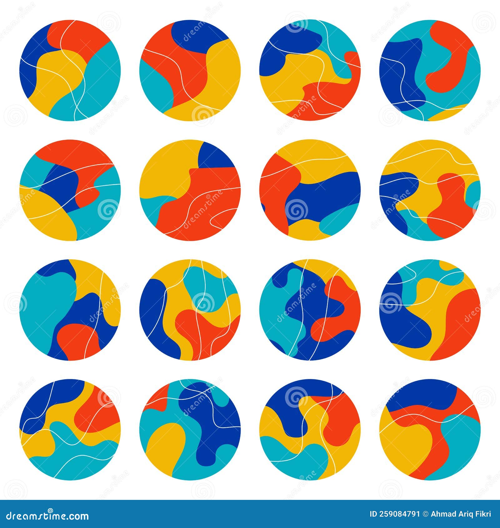 Set of Various Vector Highlight Covers. Abstract Backgrounds. Various ...