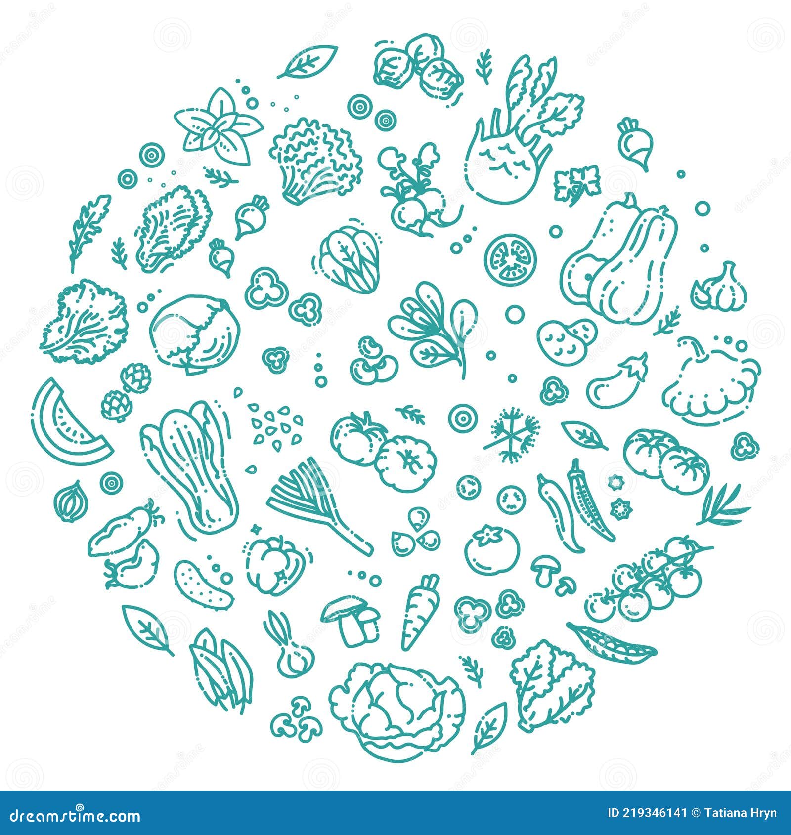 Vegetables Doodle Drawing Collection. Vector Illustration Stock Vector ...