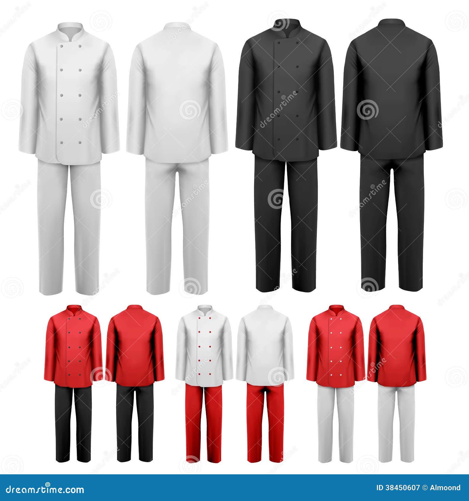 The Set of Various Work Clothes. Stock Vector - Illustration of clothes ...