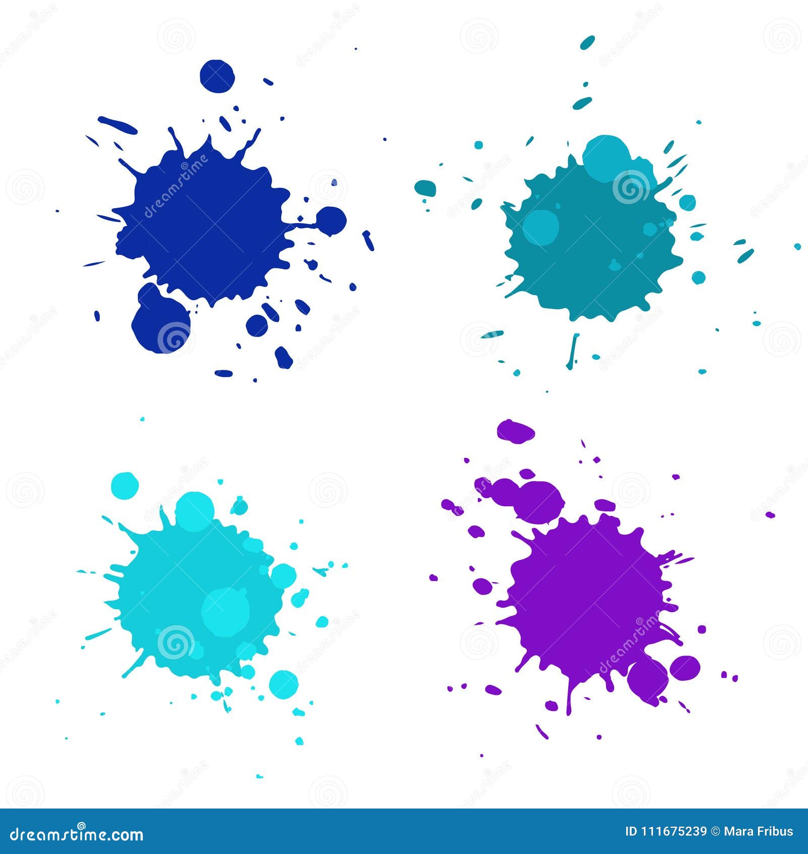 Abstract Artistic Paint Drops Stock Vector - Illustration of splash ...