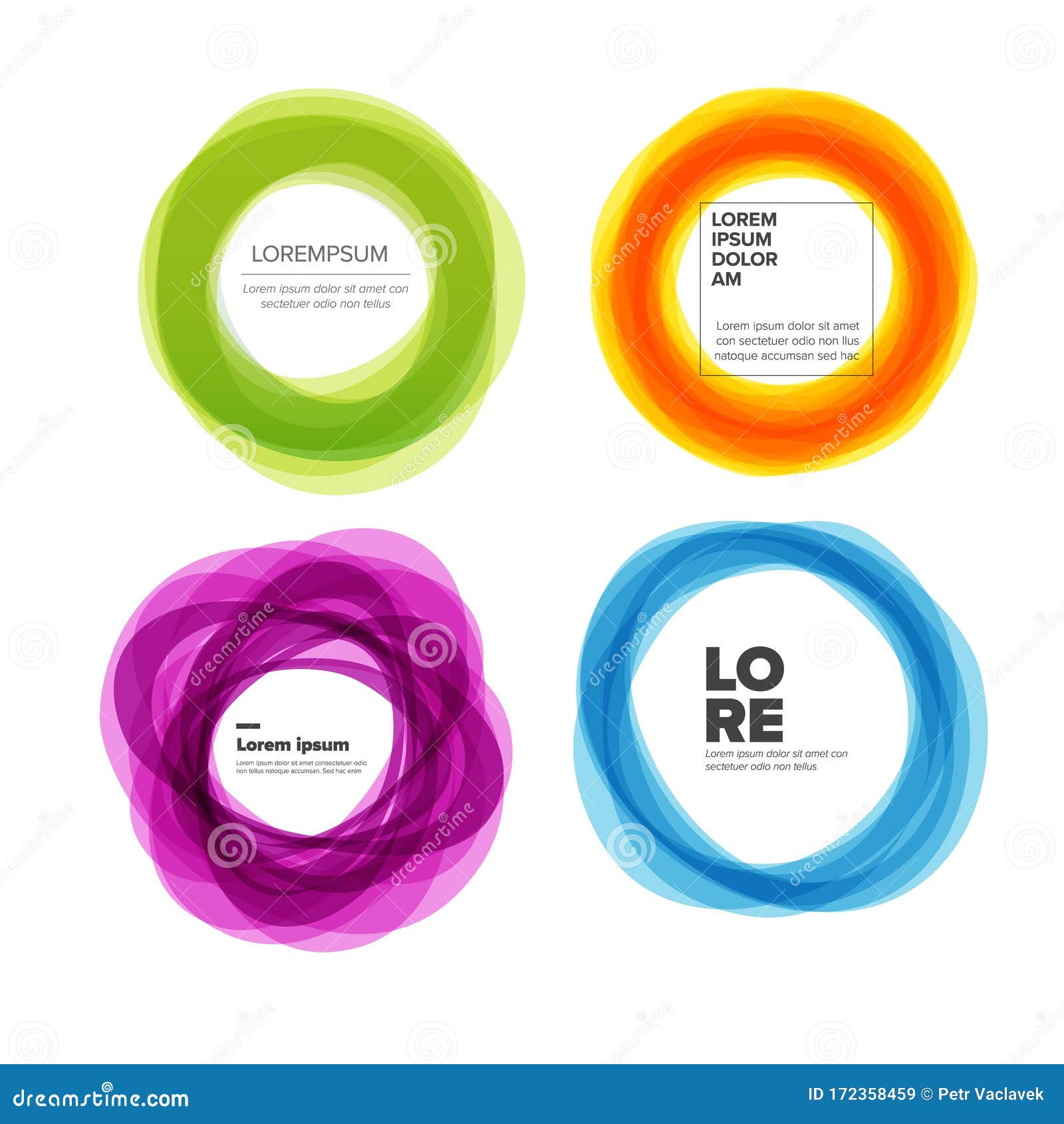 Set of Vector Abstract Digital Elements Stock Vector - Illustration of ...