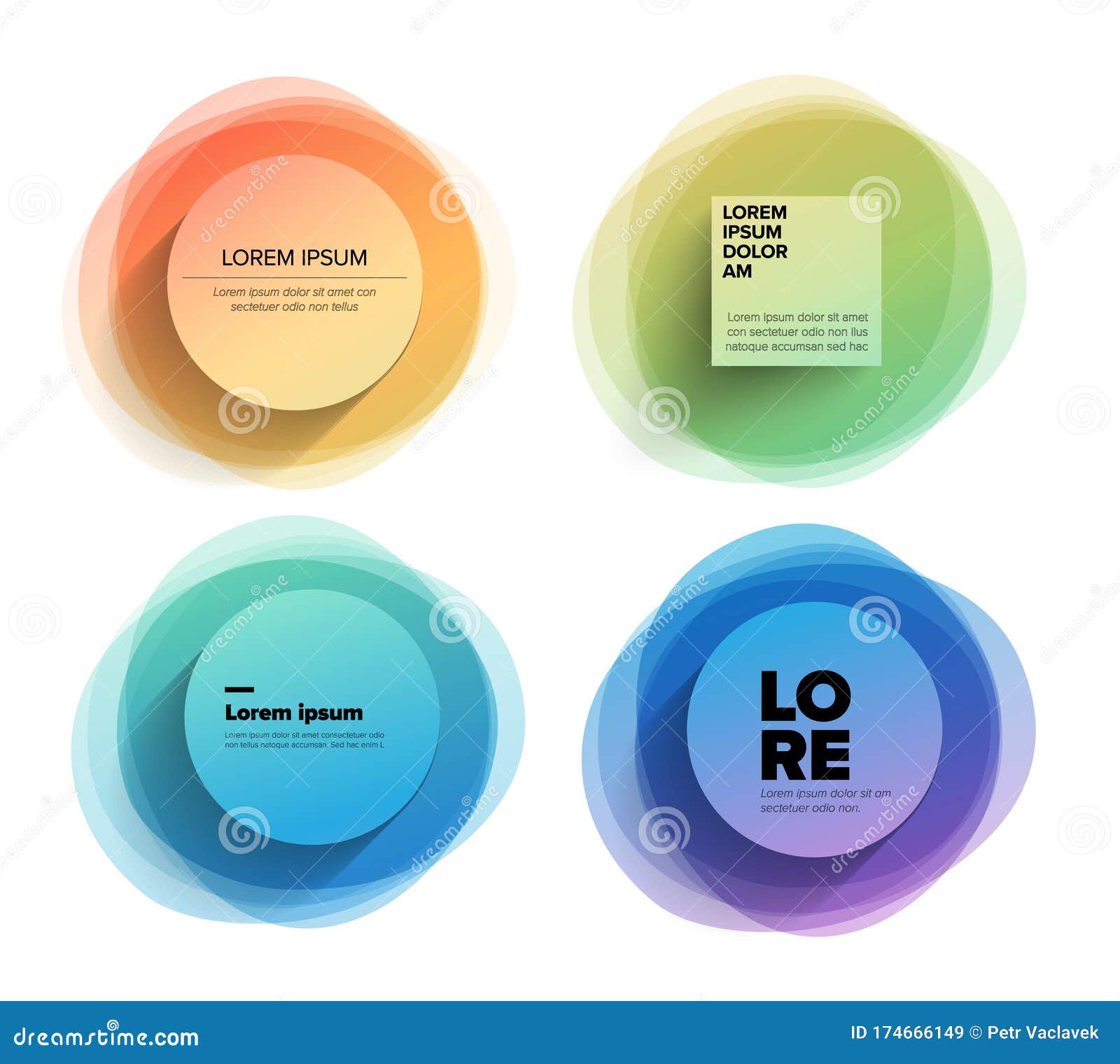 Set of Vector Abstract Digital Elements Stock Vector - Illustration of ...