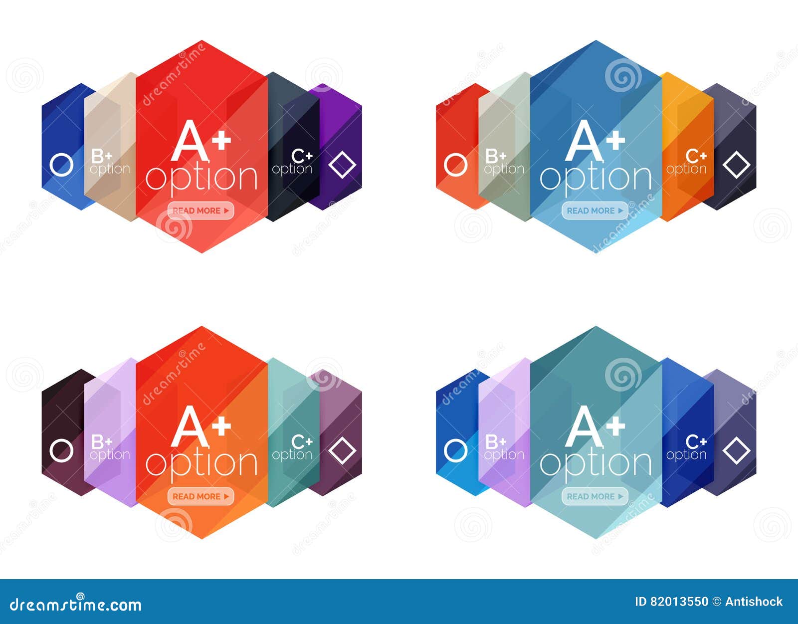 Set of Vector Abstract Infographics Content Boxes Stock Vector ...