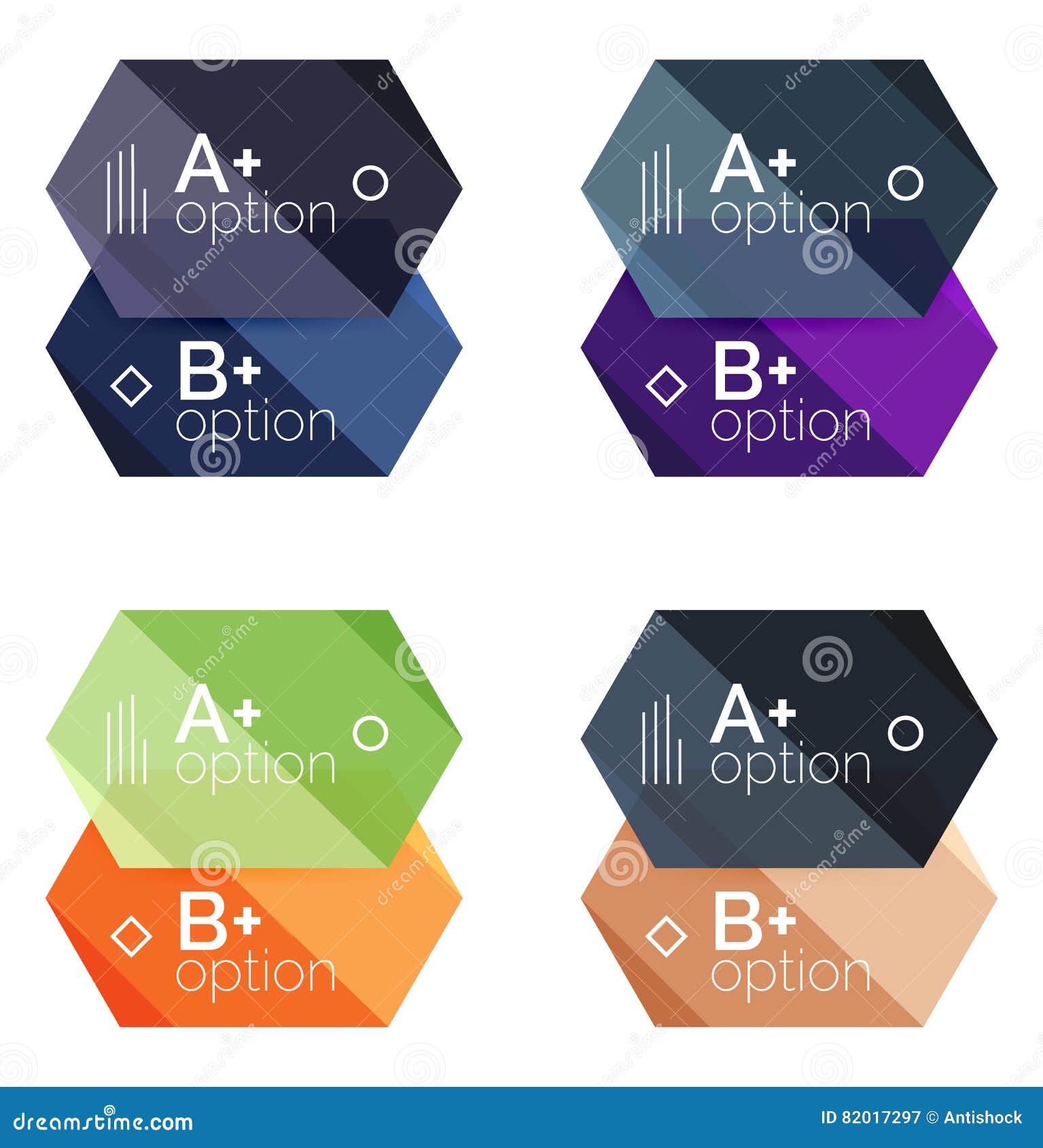 Set of Vector Abstract Infographics Content Boxes Stock Vector ...