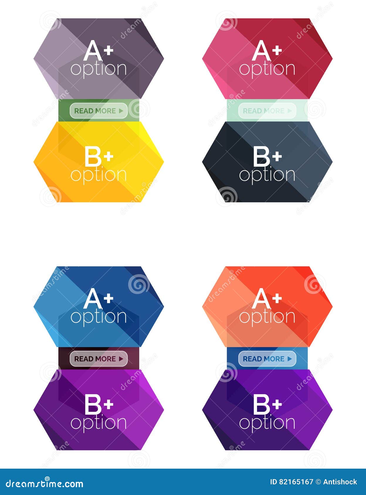 Set of Vector Abstract Infographics Content Boxes Stock Vector ...