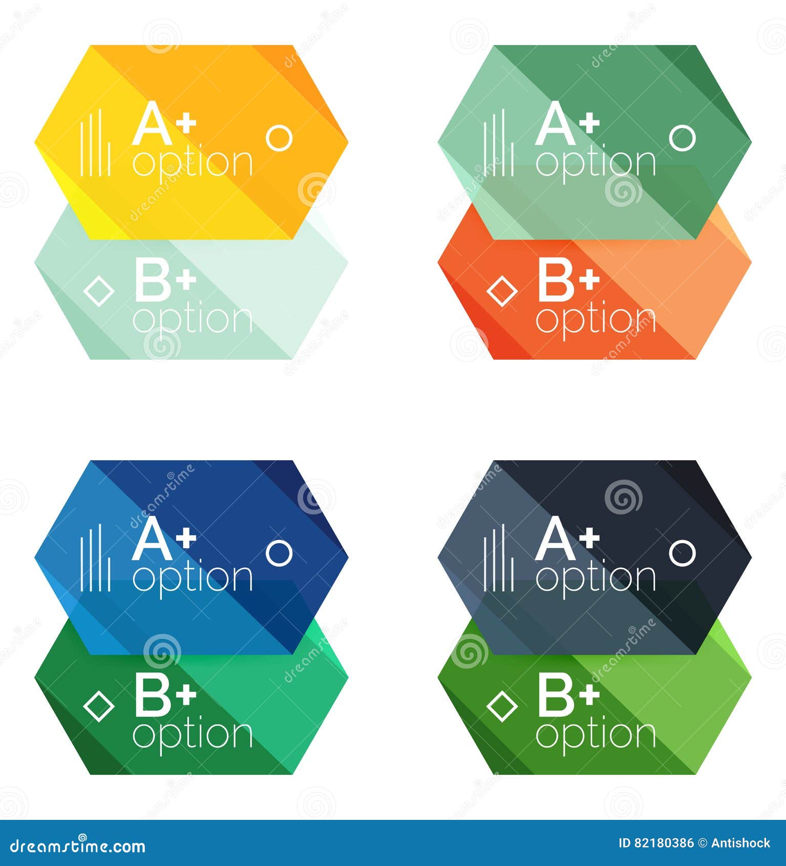 Set of Vector Abstract Infographics Content Boxes Stock Vector ...