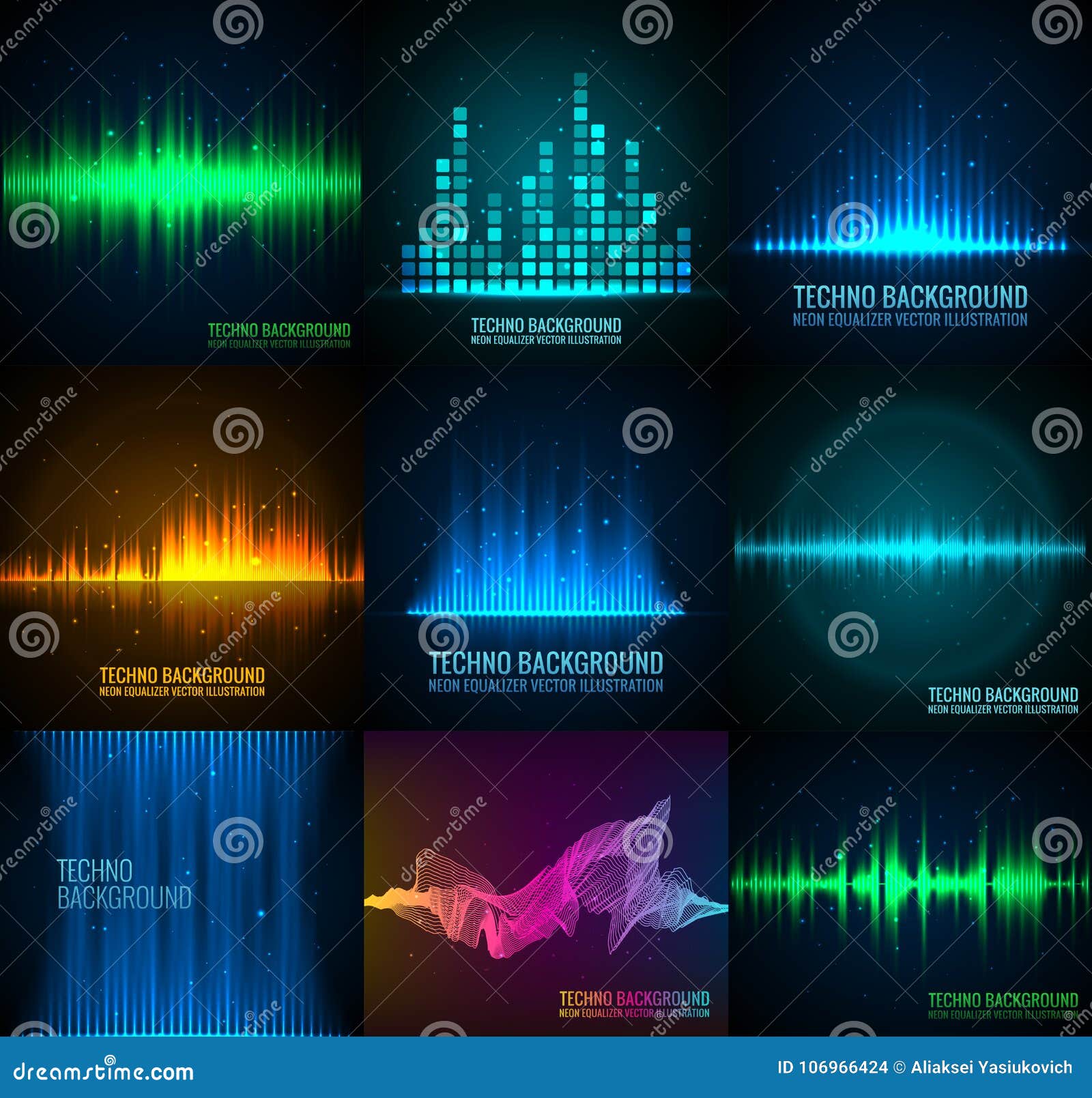 Set of Vector Audio Scales. Stock Vector - Illustration of element ...