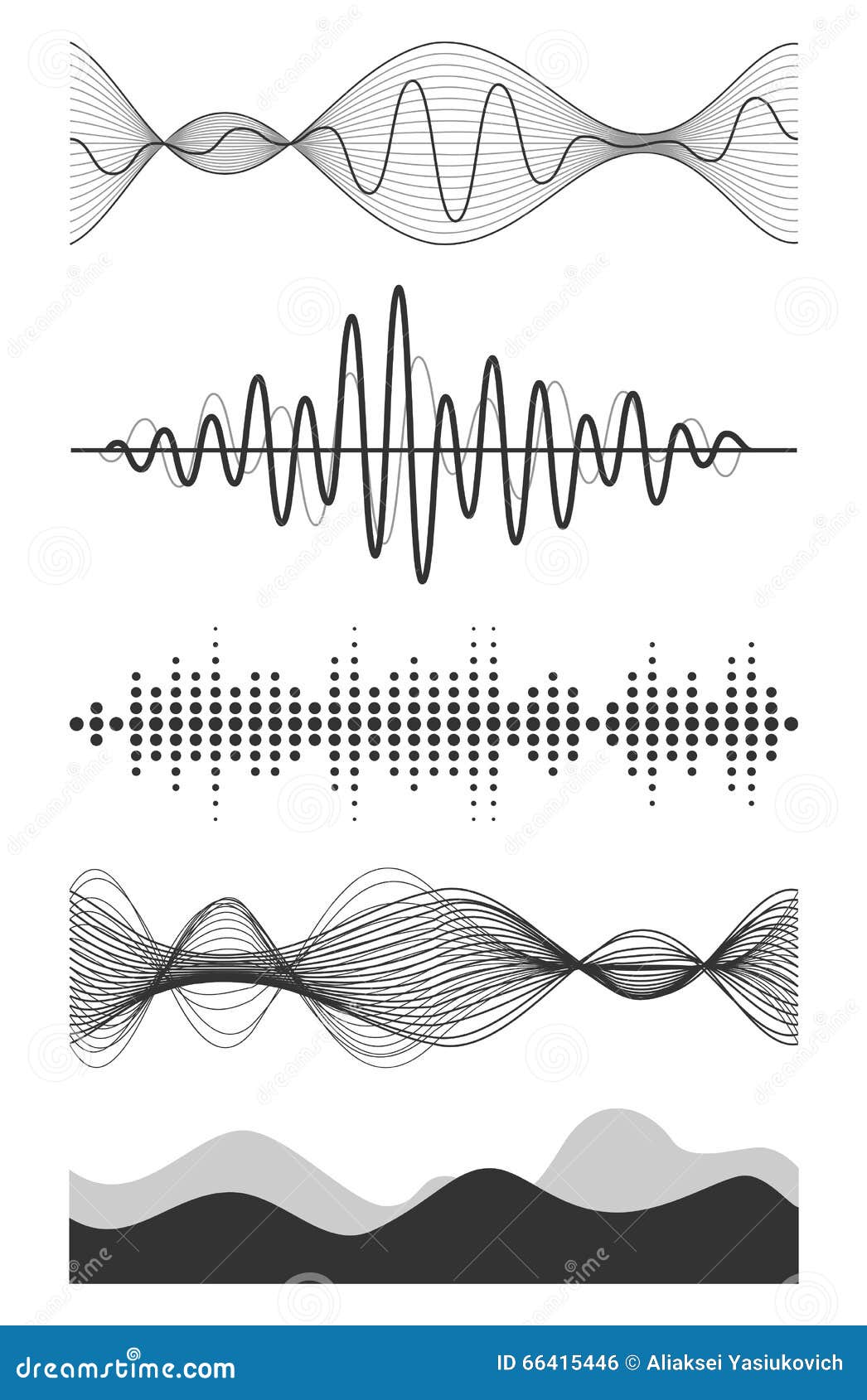 Set of Vector Audio Scales. Stock Vector - Illustration of laser ...