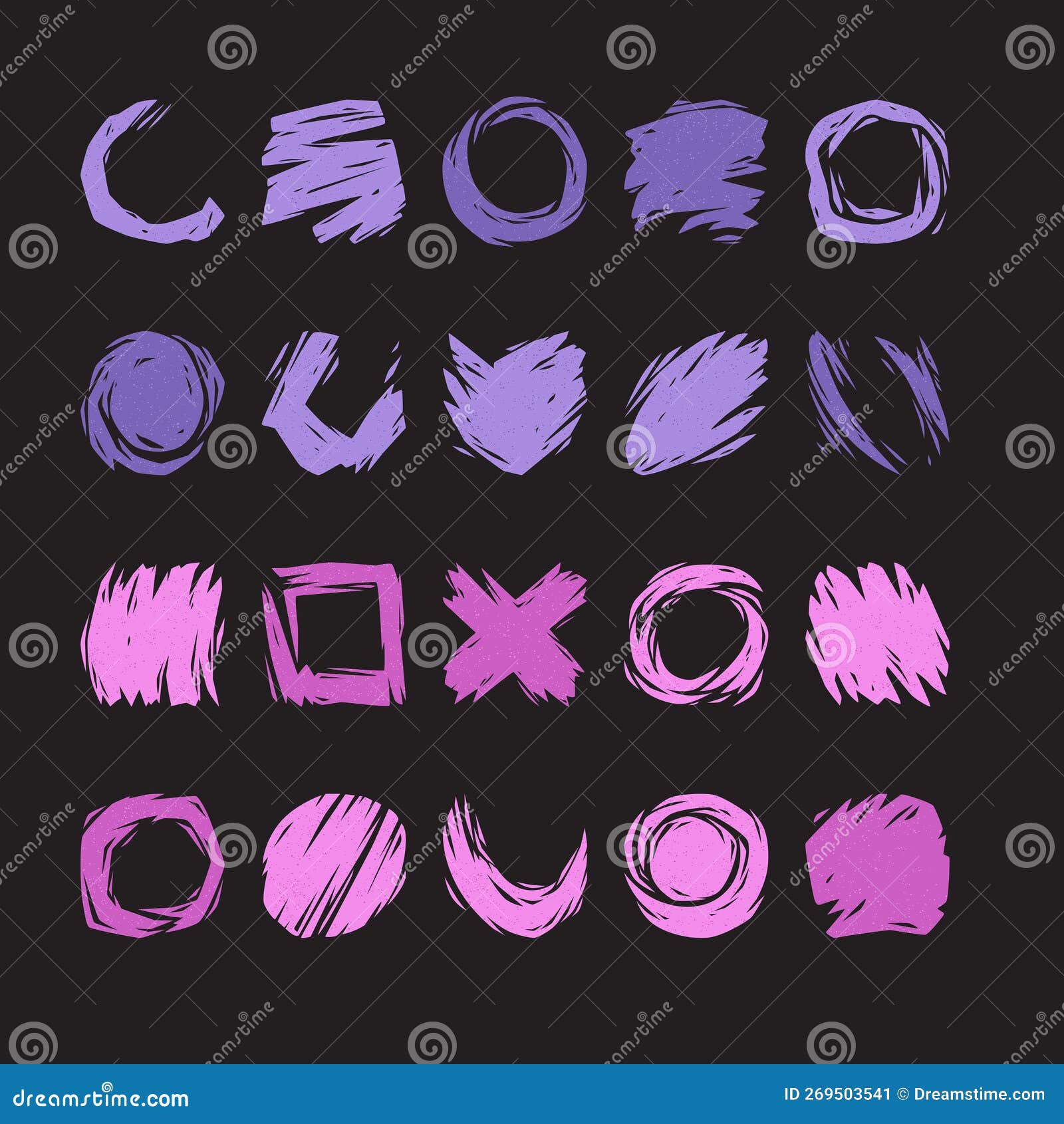 Set of Vector Background Elements for Banner and Flyer Design Stock ...