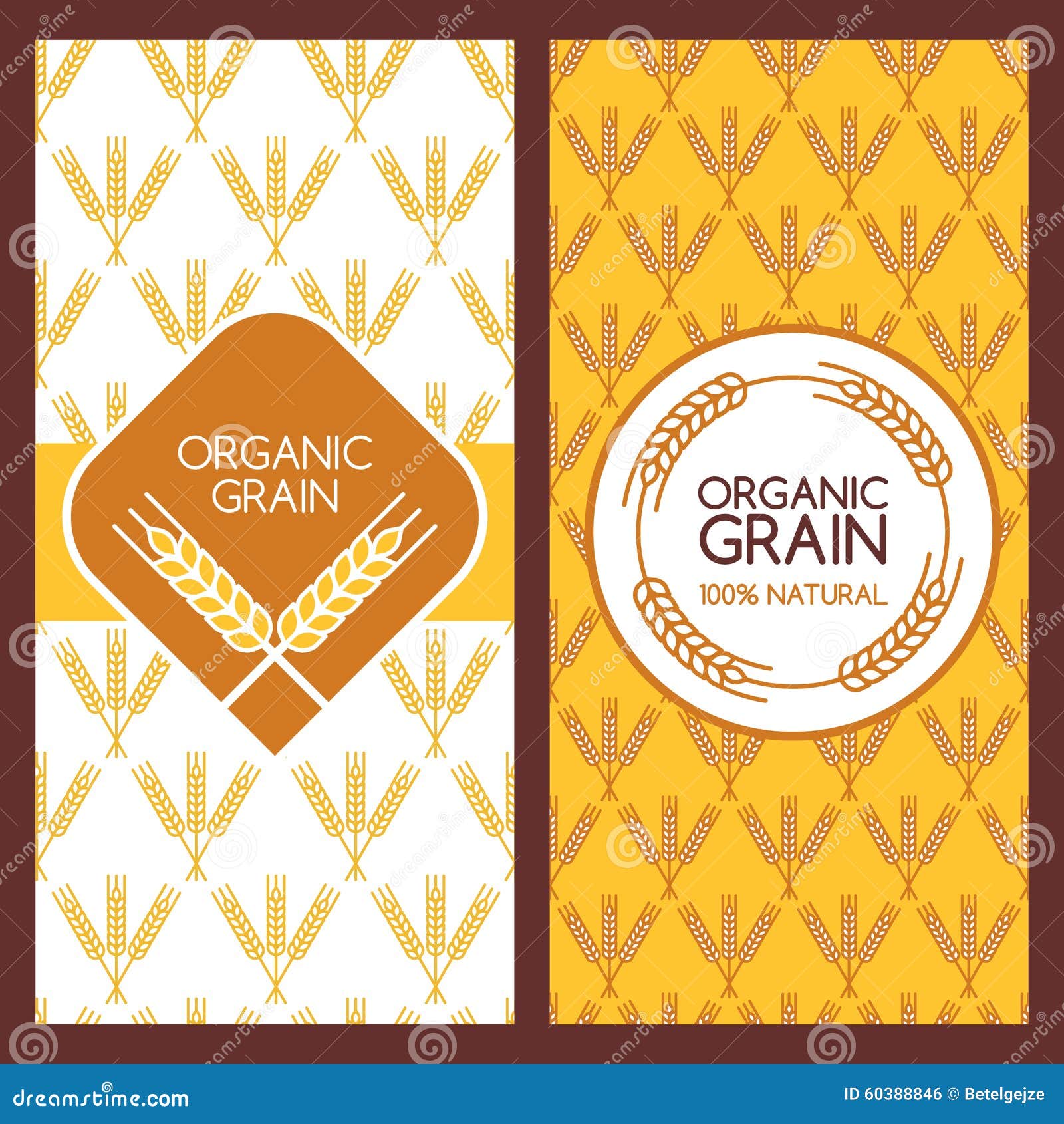 Set of Vector Backgrounds for Banner, Label, Package Template. Stock ...