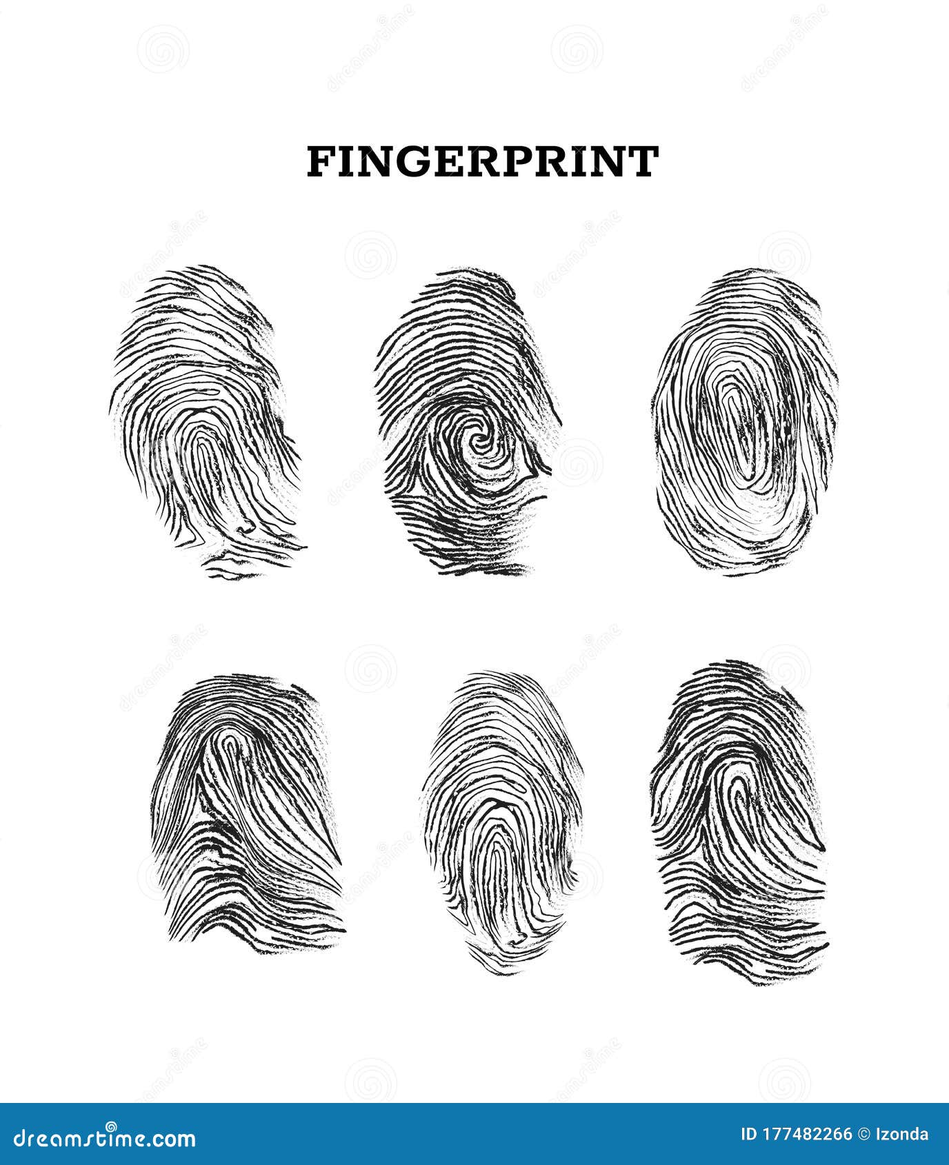 Black Dactylogram, Person Identification Mark For Documents, Personal ...