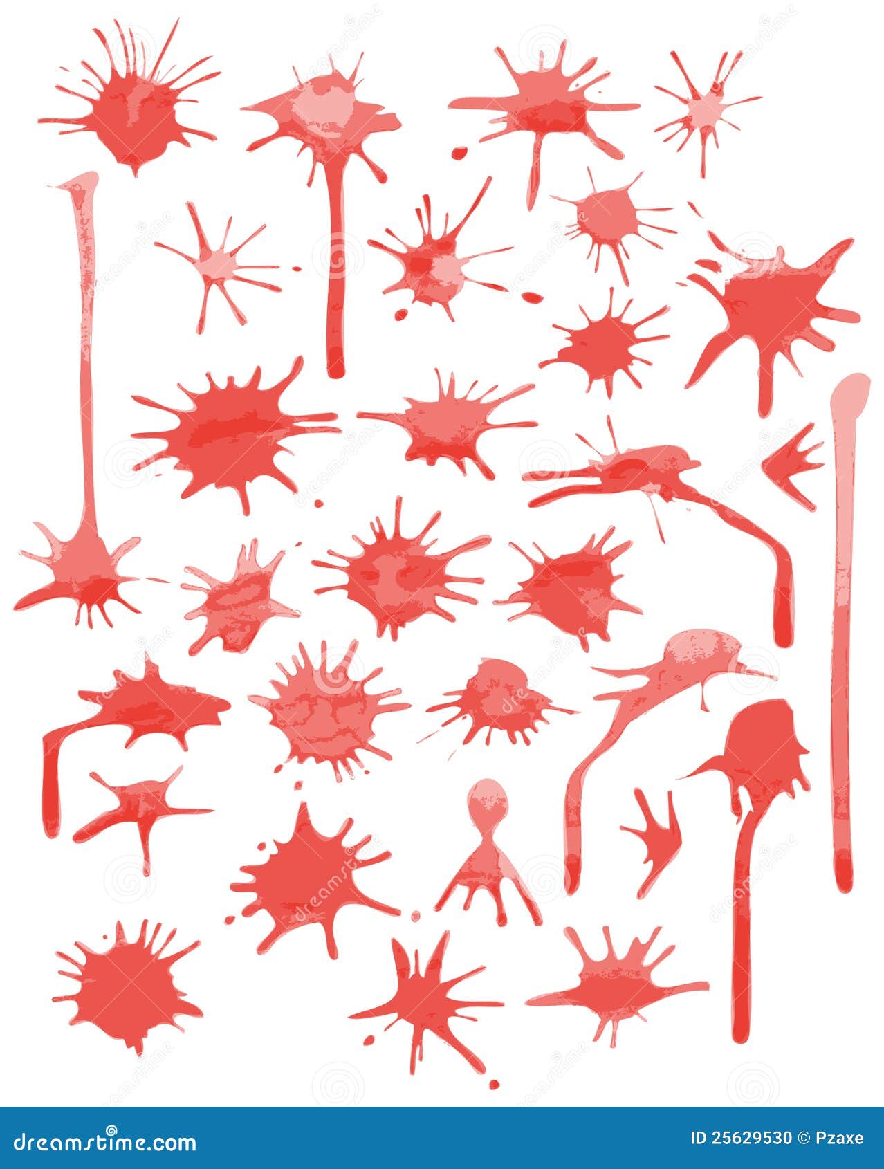 Set of Vector Blots - Design Elements Stock Vector - Illustration of ...