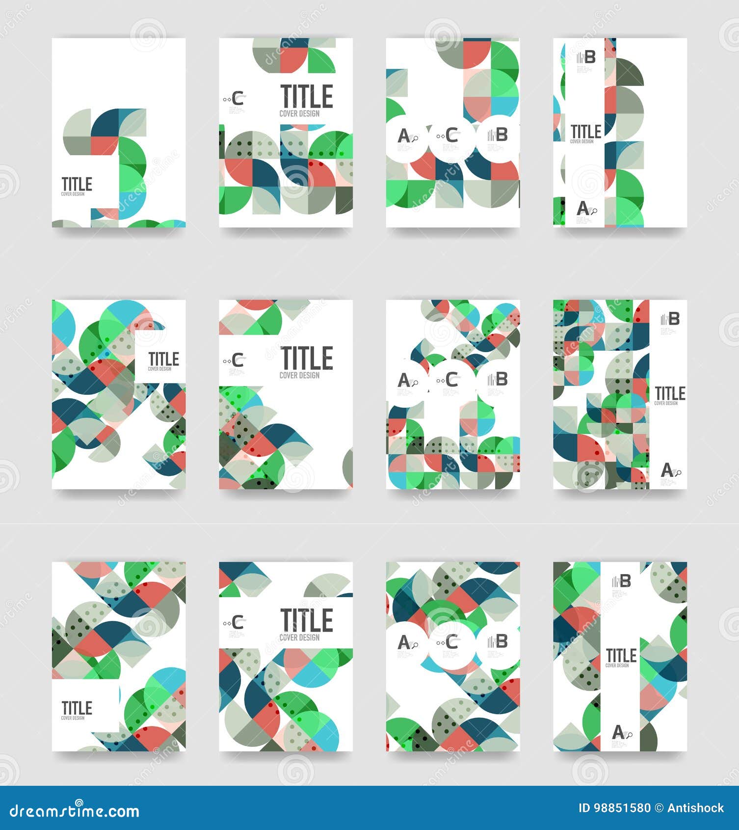 Set of Brochure Cover Templates Stock Vector - Illustration of booklet ...