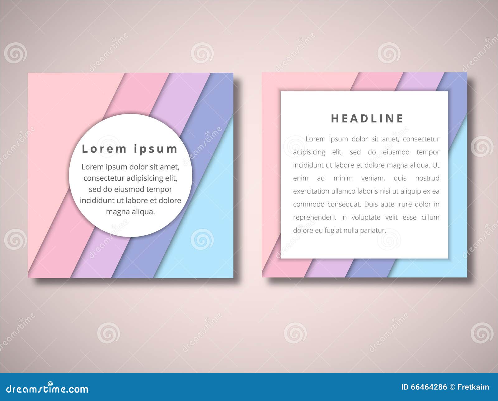 Set Of Vector Brochure Front And Back Side Templates In Abstract Style ...