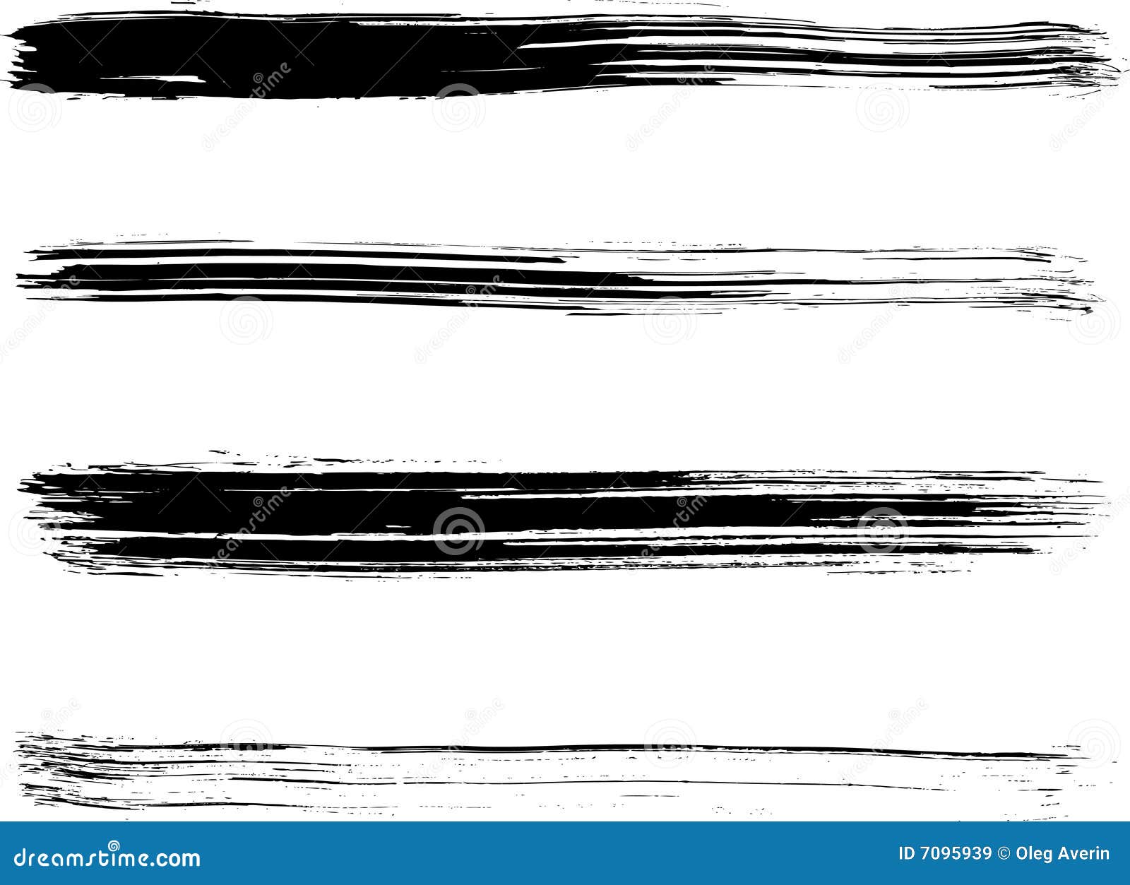 A set of vector brush stock vector. Illustration of spray - 7095939