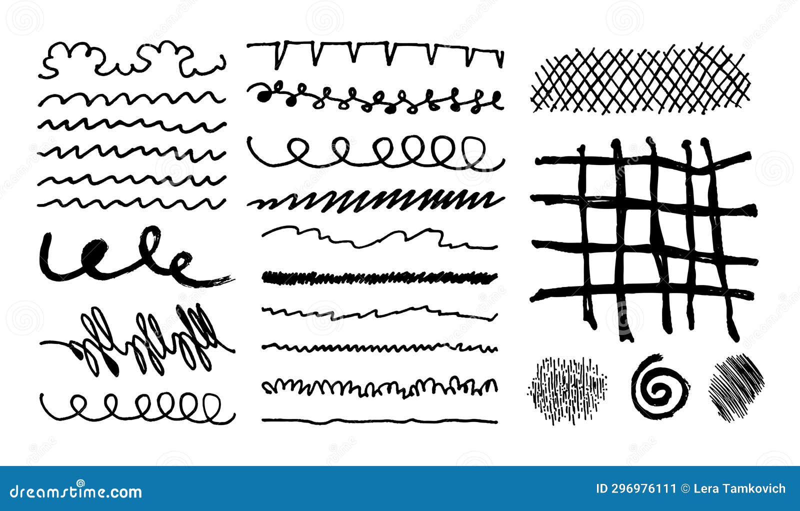 Set of Vector Brushes. Text Frames and Grunge Patches. Highly Detailed ...