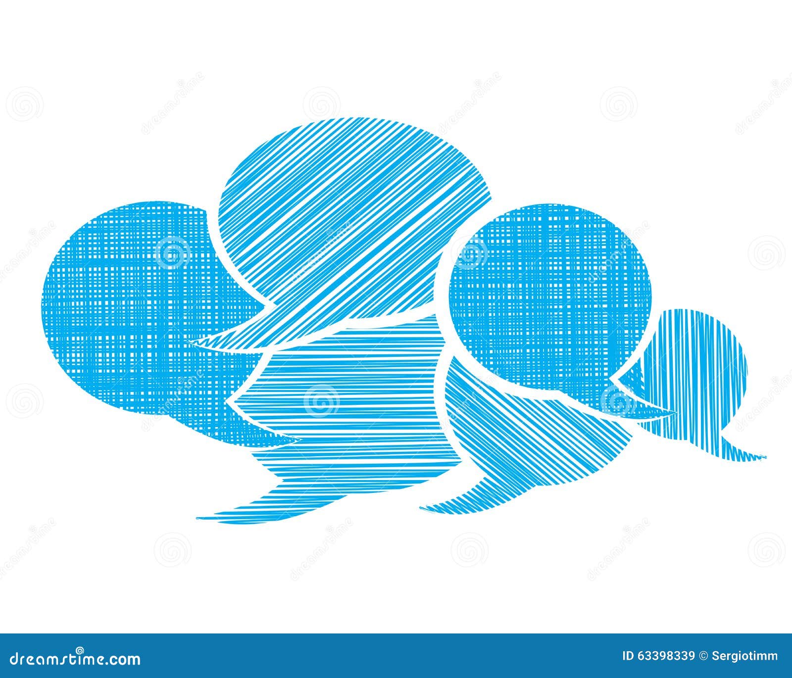 Set of Vector Bubbles for a Chat Stock Vector - Illustration of vector ...