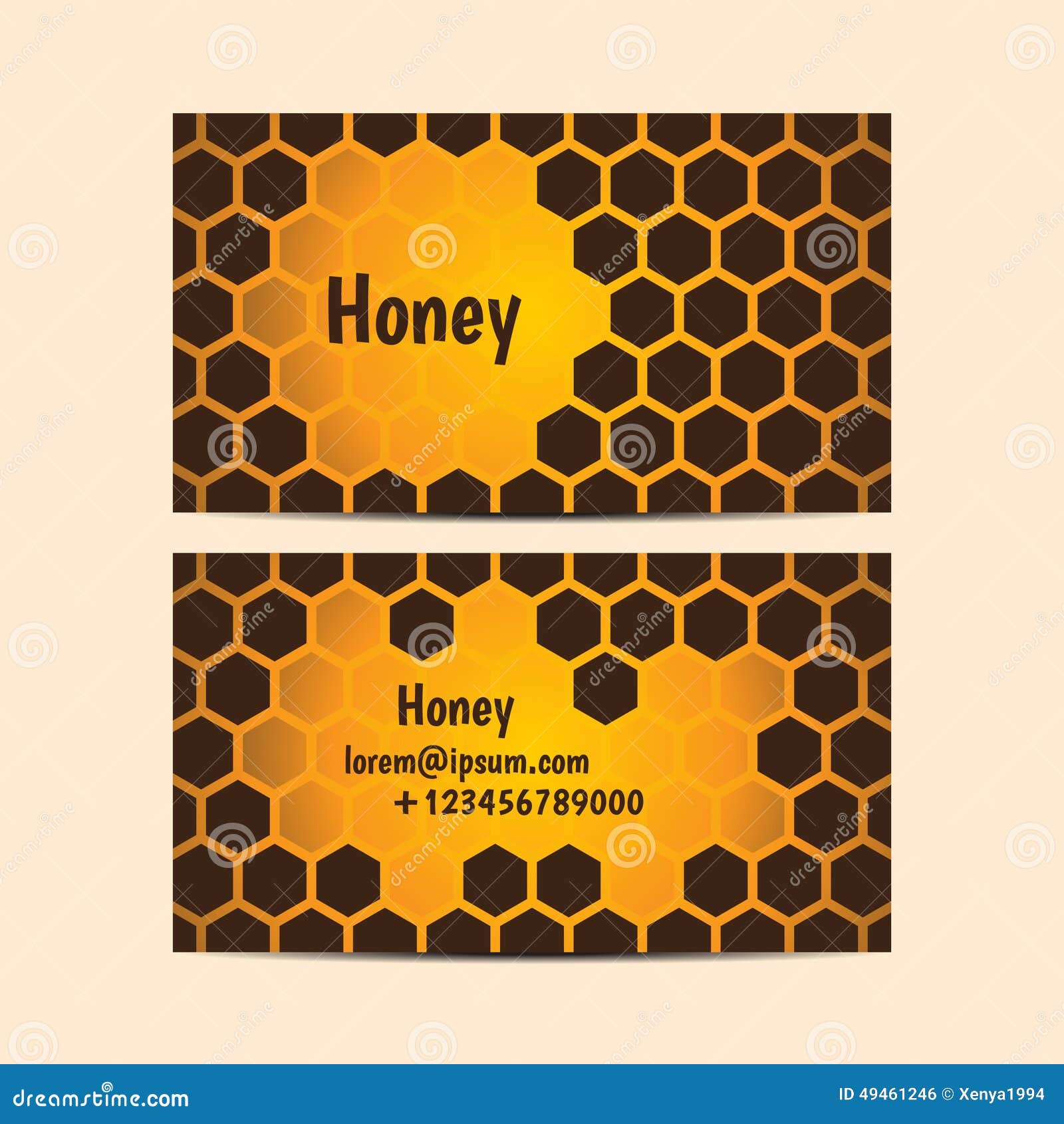 Set of Vector Business Cards Stock Vector - Illustration of business ...