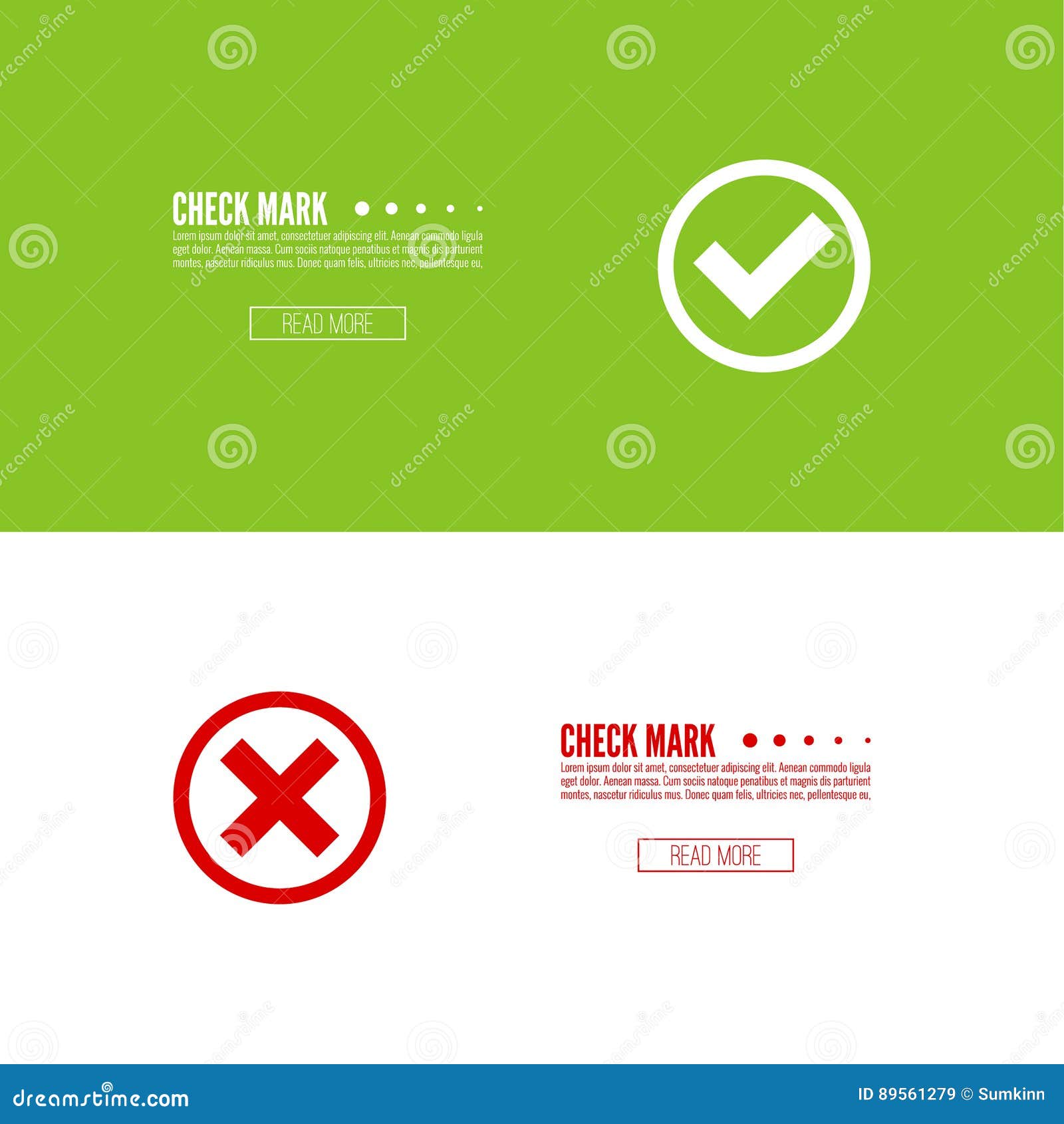 Set of vector buttons stock vector. Illustration of check - 89561279
