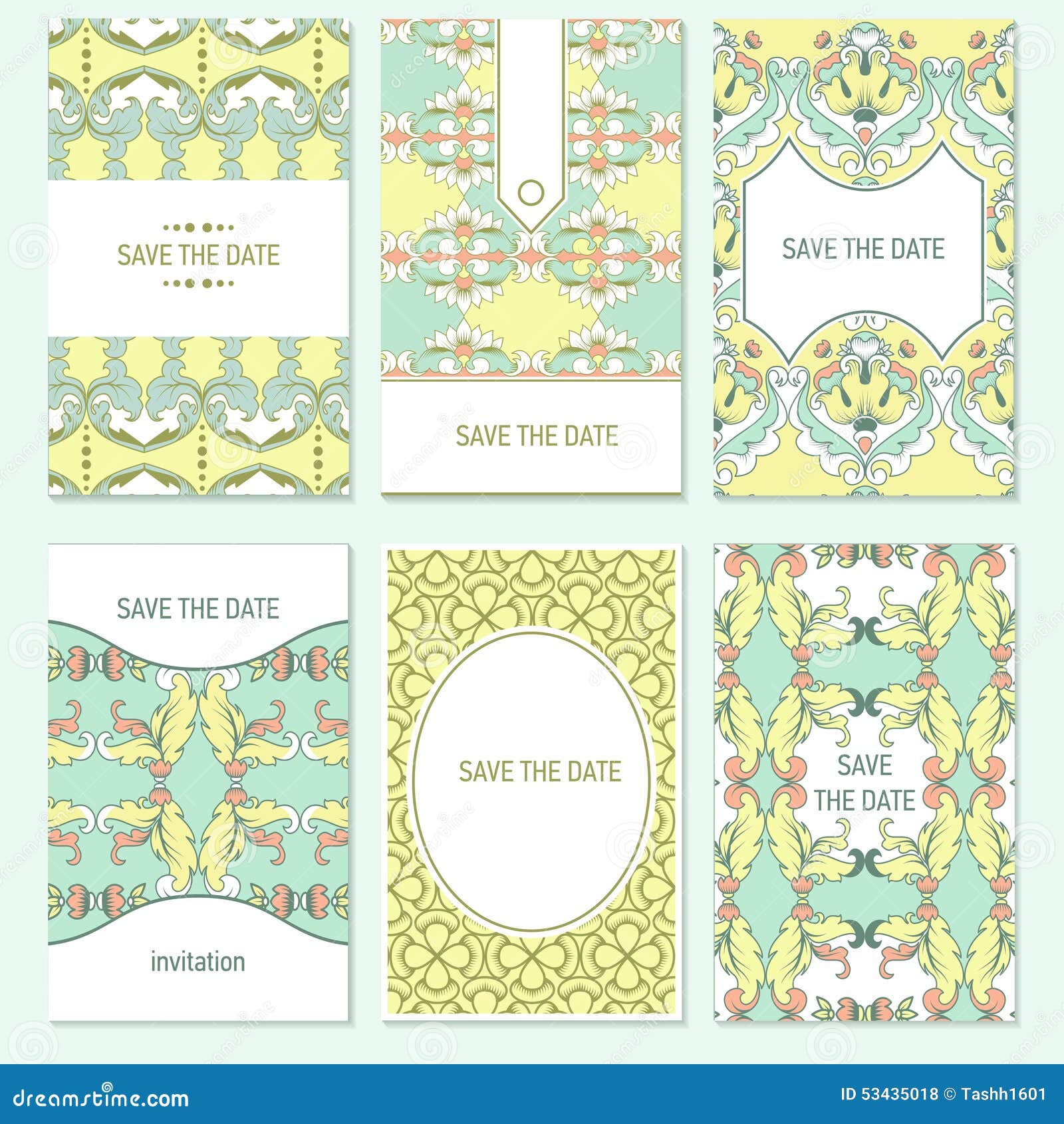 Set of Vector Card Templates Stock Vector - Illustration of vector ...