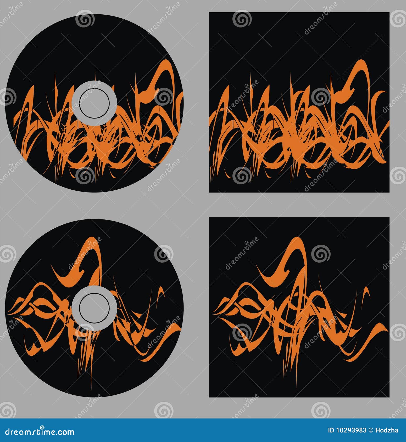 Set vector cd stock vector. Illustration of disc, shape - 10293983