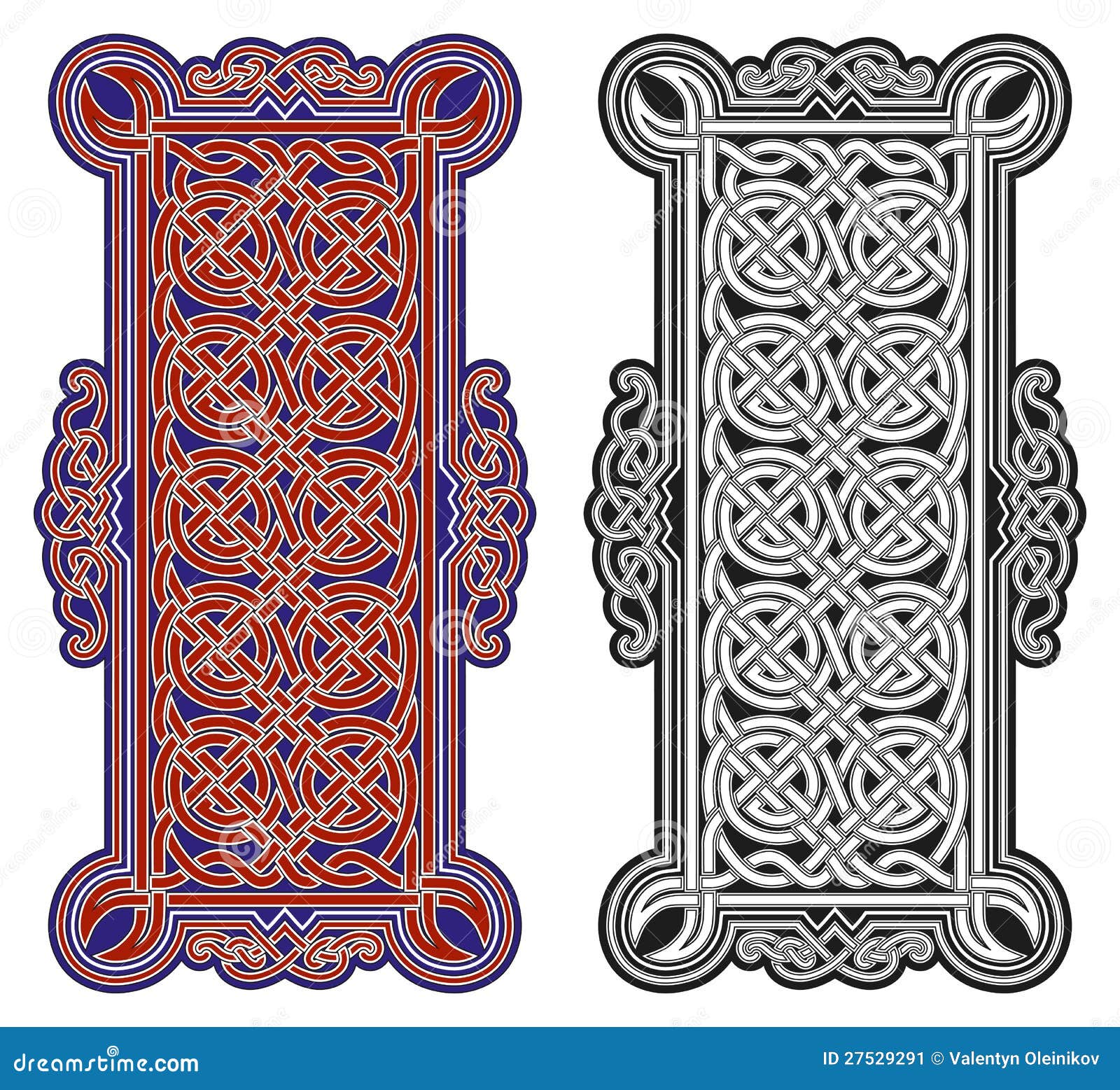 Set of Vector Celtic Design Elements Stock Vector - Illustration of ...