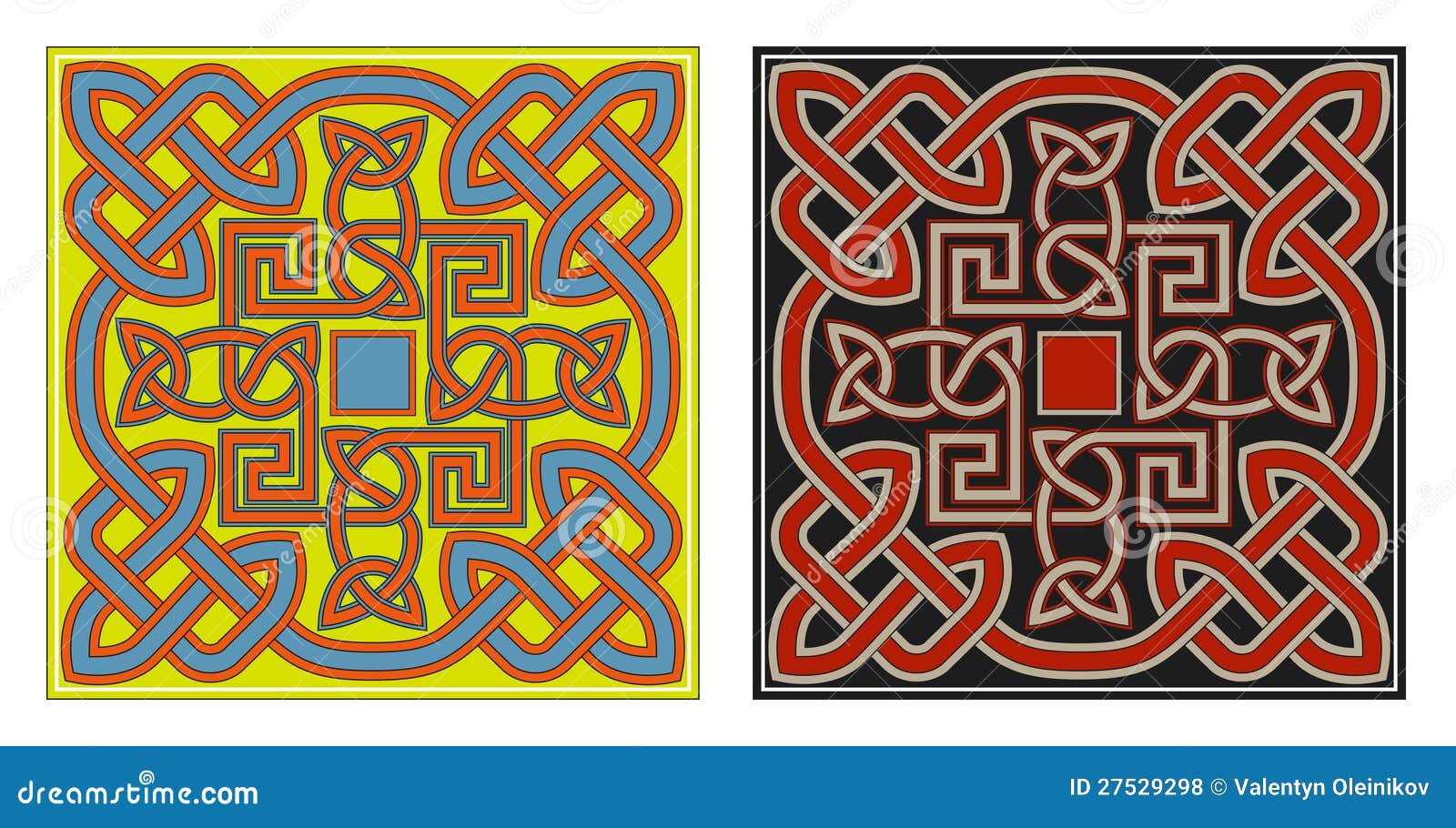 Set of Vector Celtic Design Elements Stock Vector - Illustration of ...