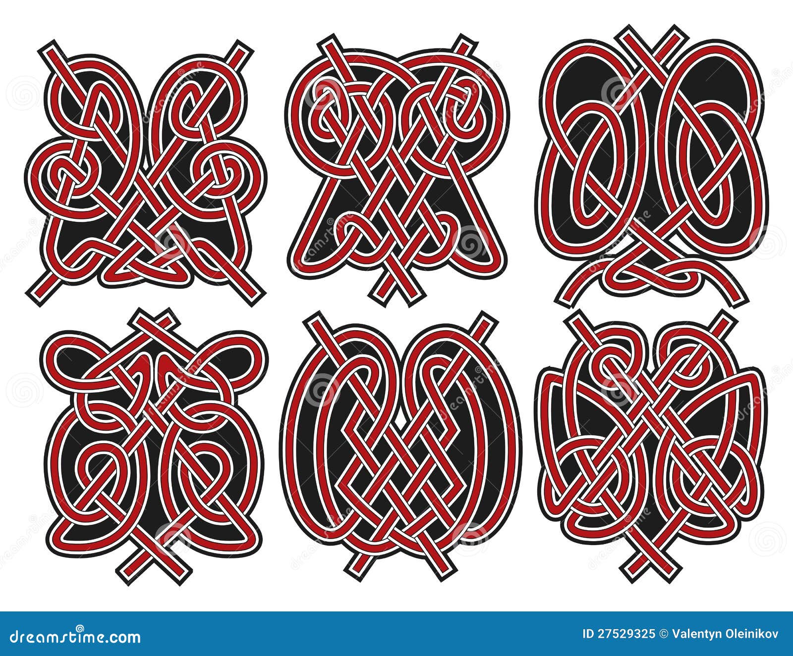 Set of Vector Celtic Design Elements Stock Vector - Illustration of ...