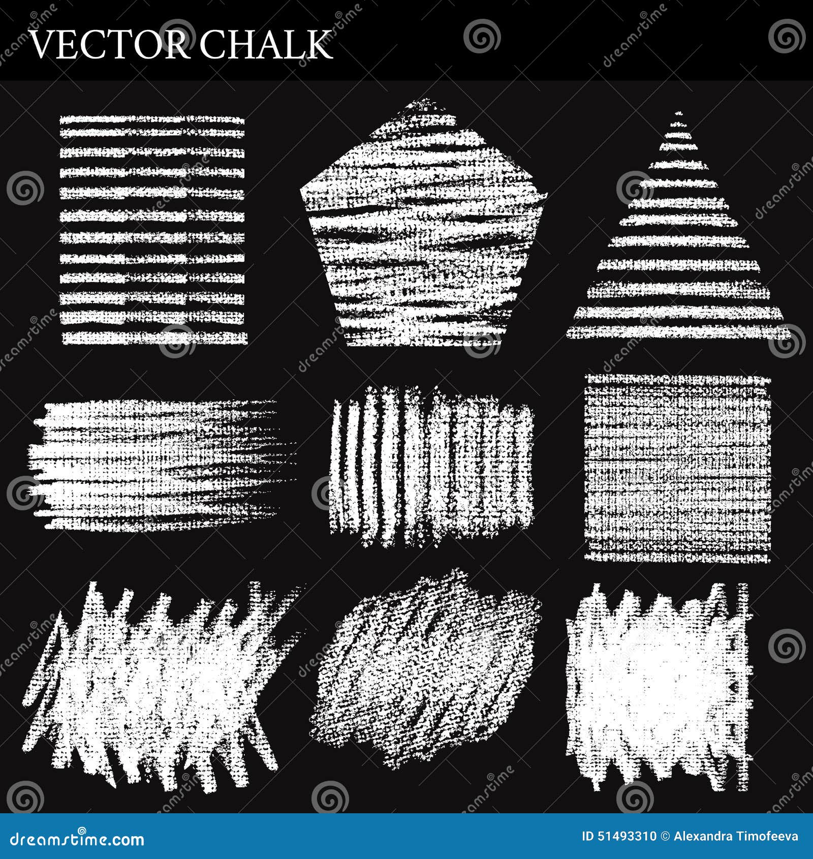 Set of Vector Chalk Shapes Grunge Design Elements Stock Vector ... Set of Vector Chalk Shapes Grunge Design Elements Stock Vector ...