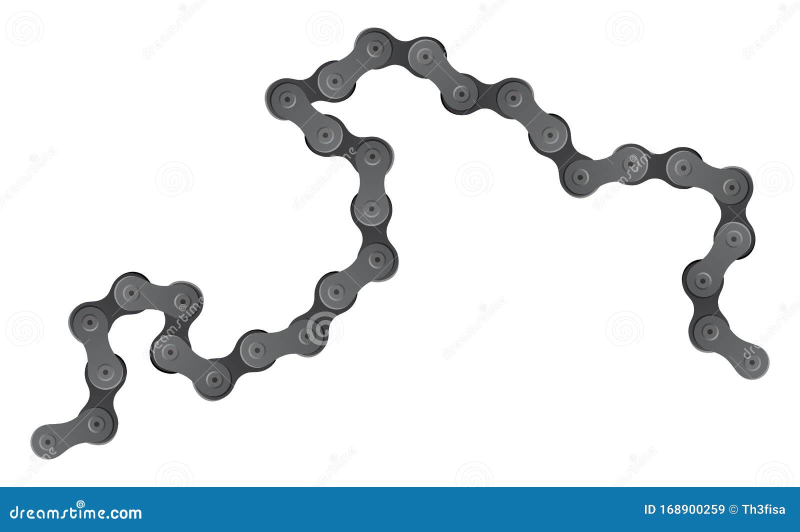 Vector bicycle chain stock vector. Illustration of closeup - 168900259