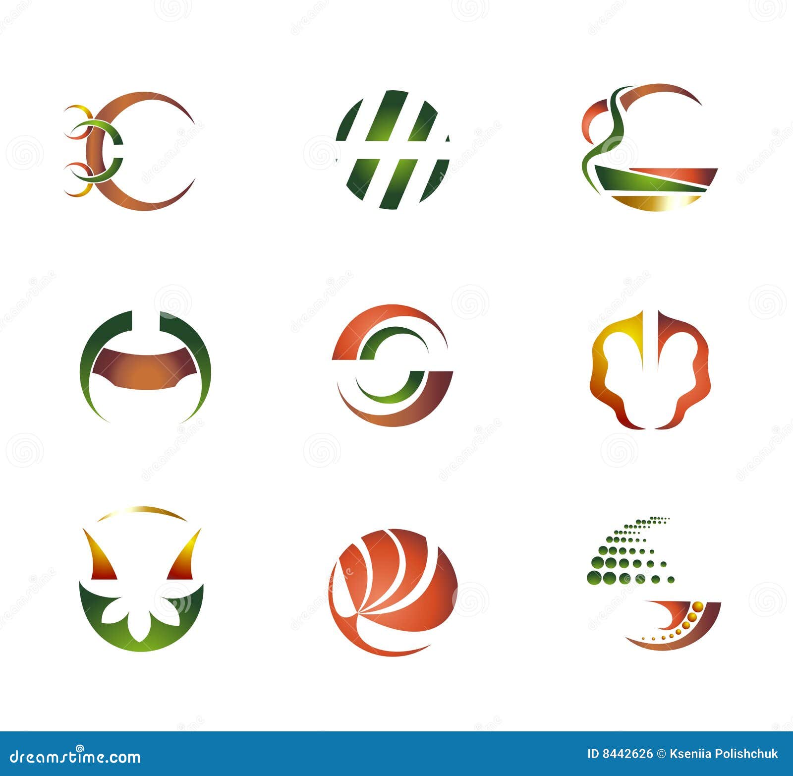 Set of Vector Design Elements Stock Vector - Illustration of planet ...