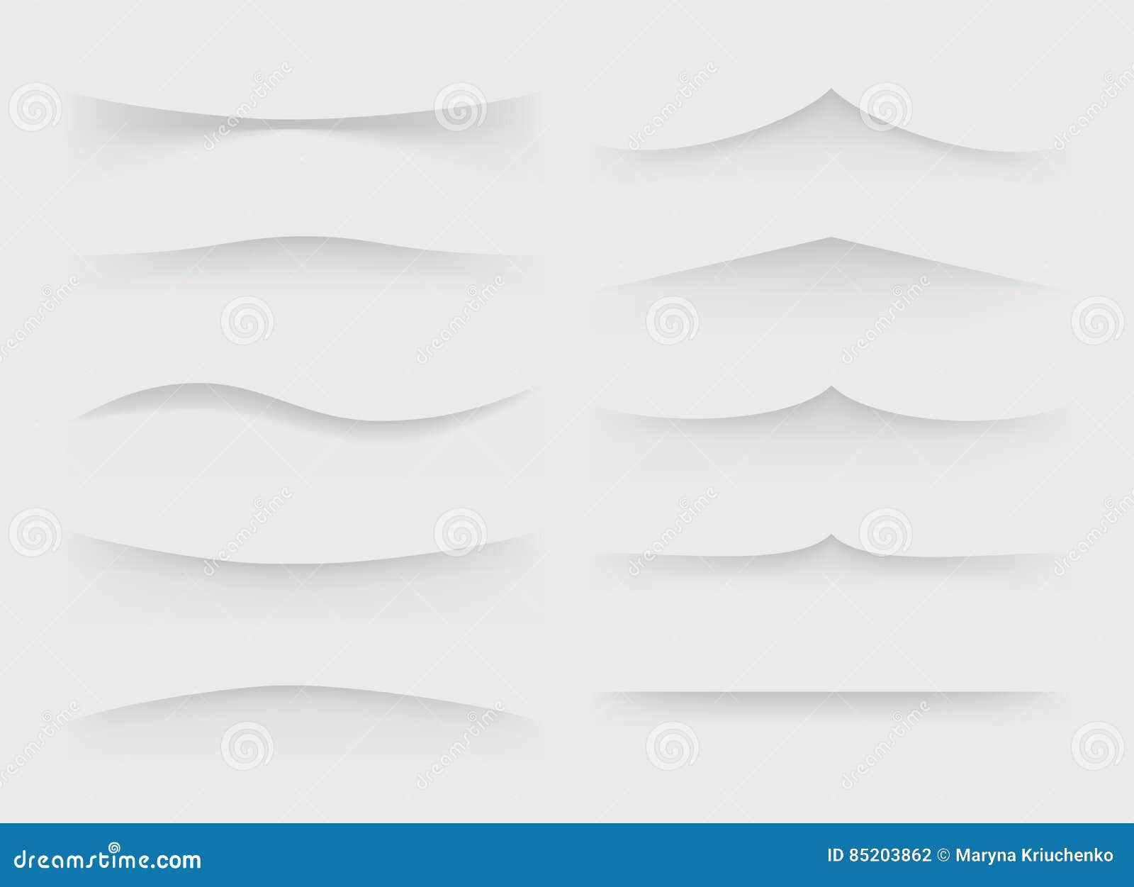 Set of vector dividers stock vector. Illustration of border - 85203862