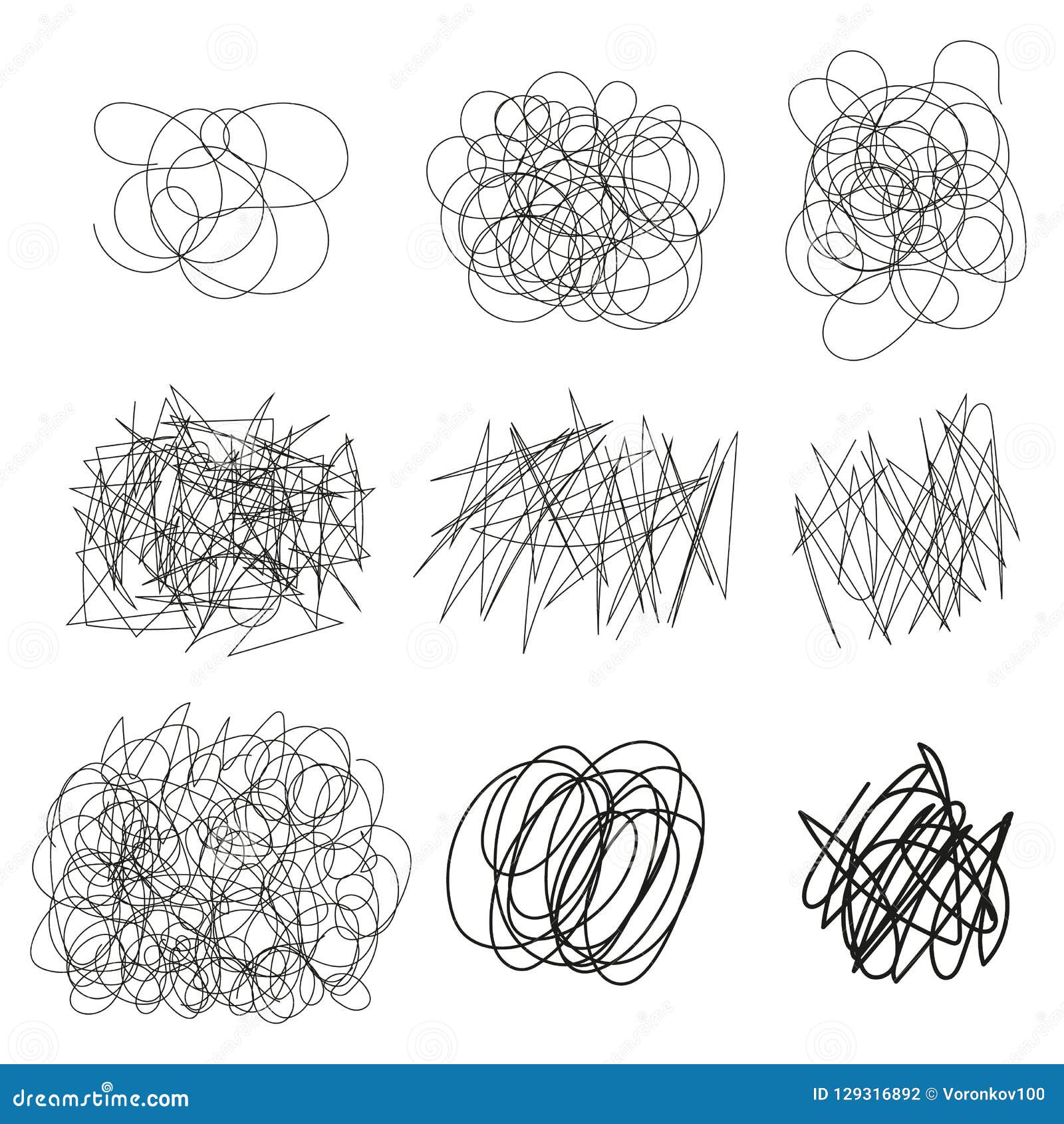 Abstract Scribble Background, Doodle Background, Vector Illustration ...