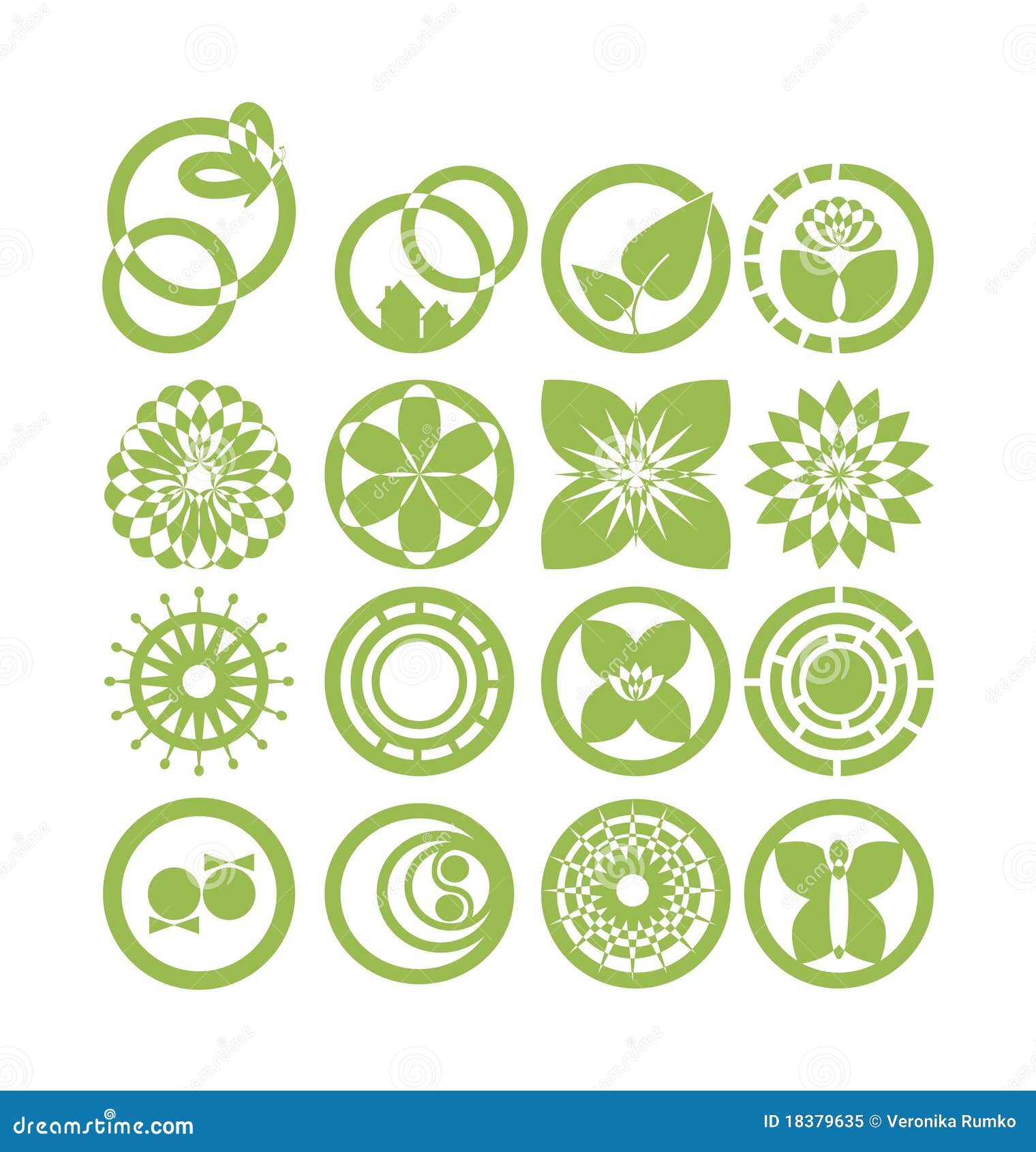 Set of vector elements stock vector. Illustration of river - 18379635