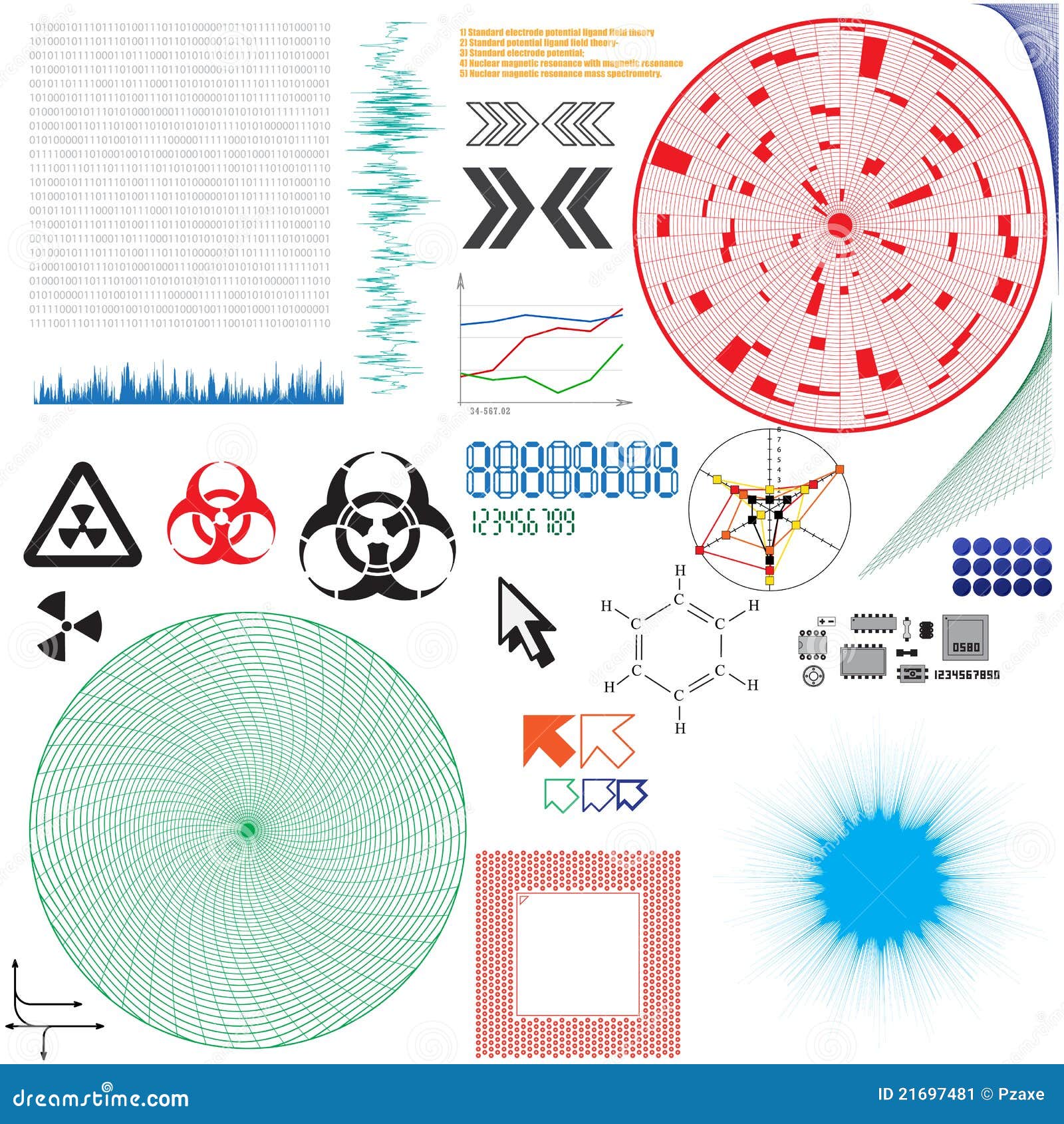 Set of Vector Elements for Electronics Design Stock Vector ...